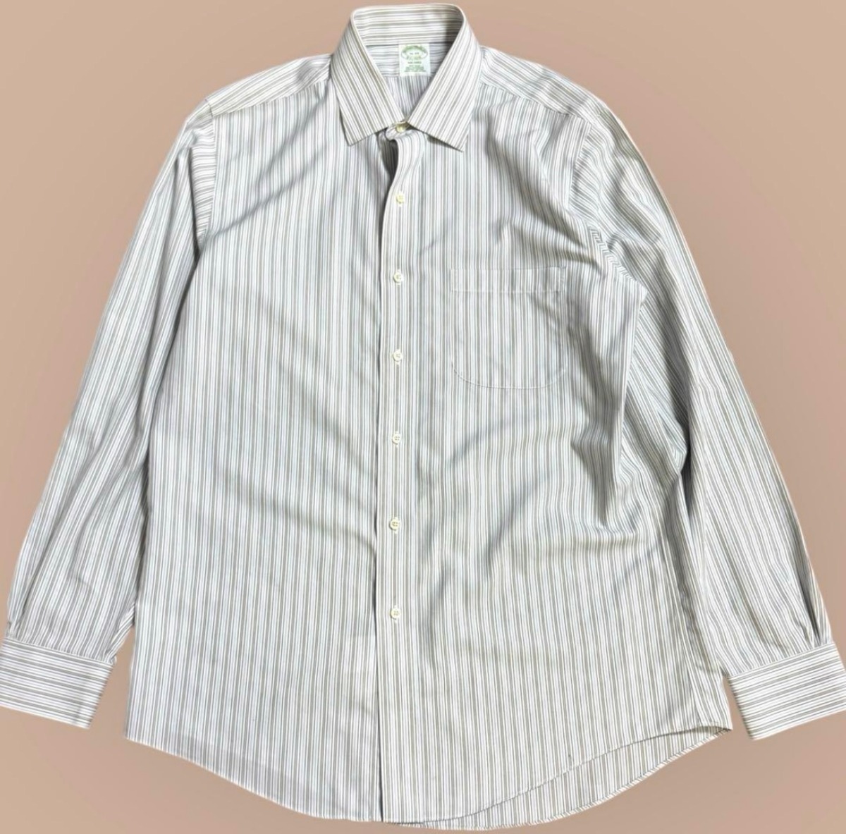 BROOKS BROTHERS MILANO ストライプシャツ 16-34 | 古着屋dropOut