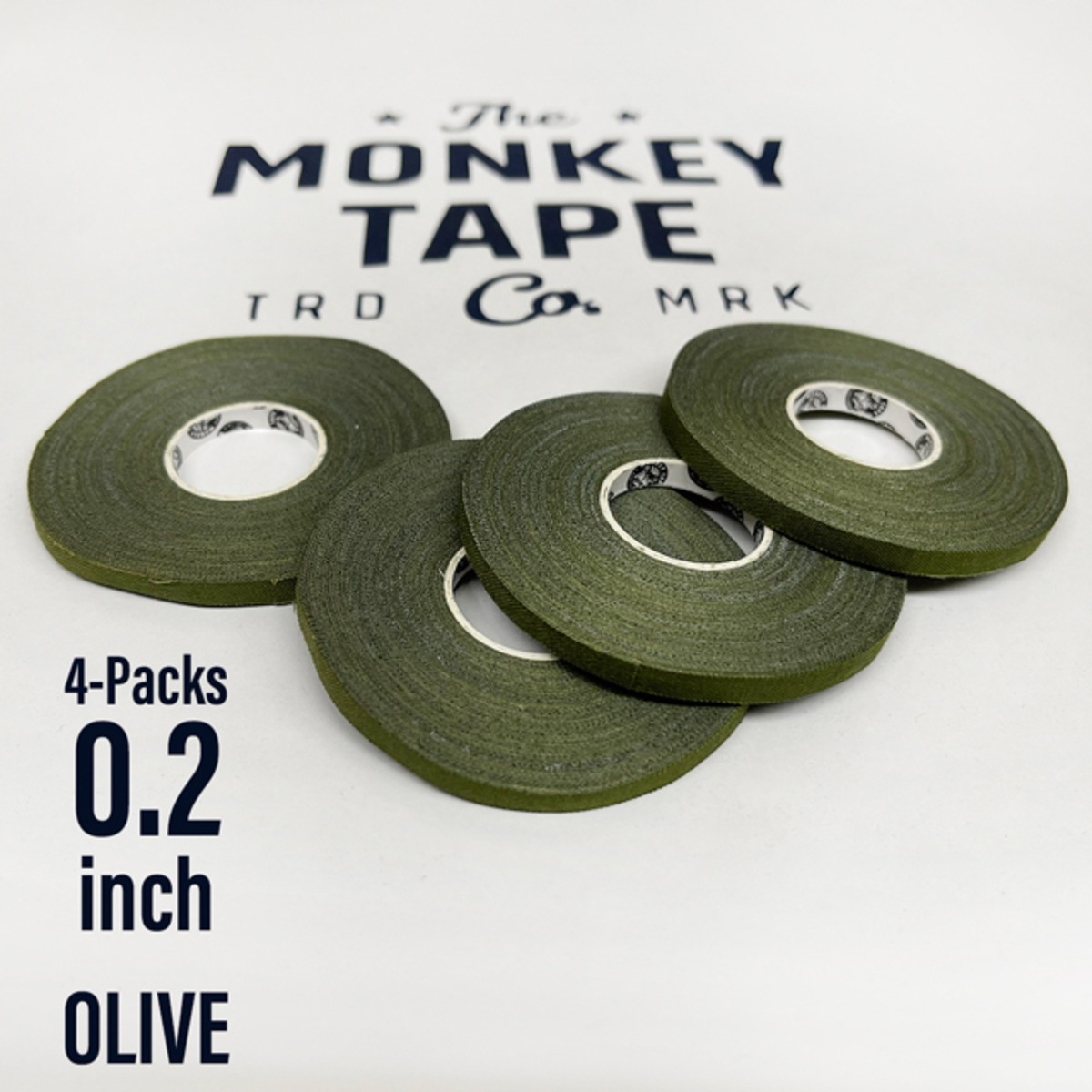 【NEW!!】MONKEY TAPE 0.2inch Set of 4pieses OLIVE | Monkey Tape Japan