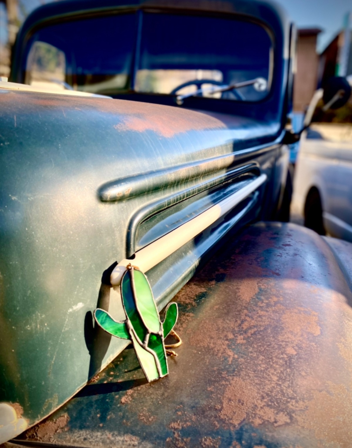 サボテン ステンドグラス サンキャッチャー Green L size | Heimer’s