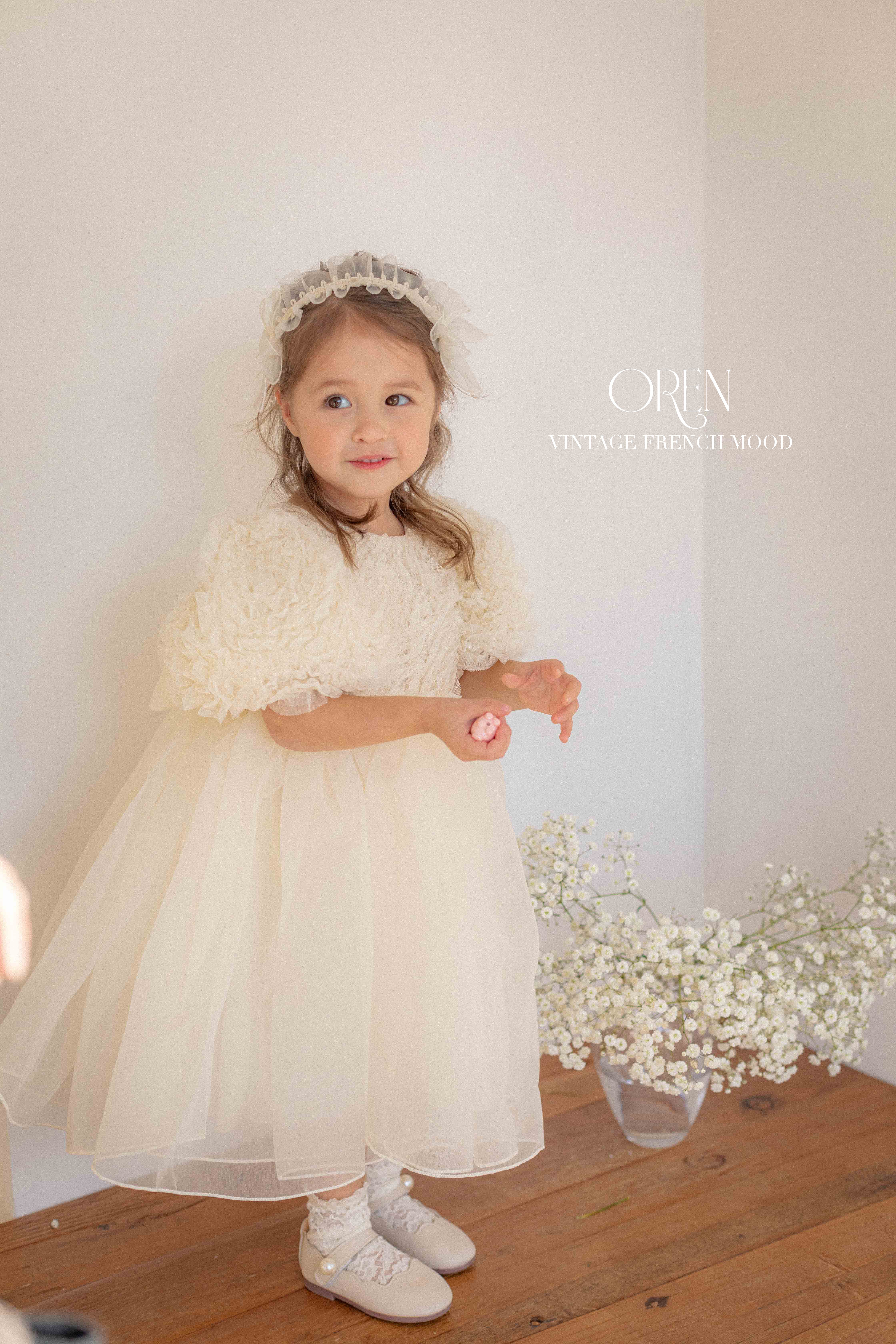 819《予約》oren/ 【kids】flower lace dress | Pay ID