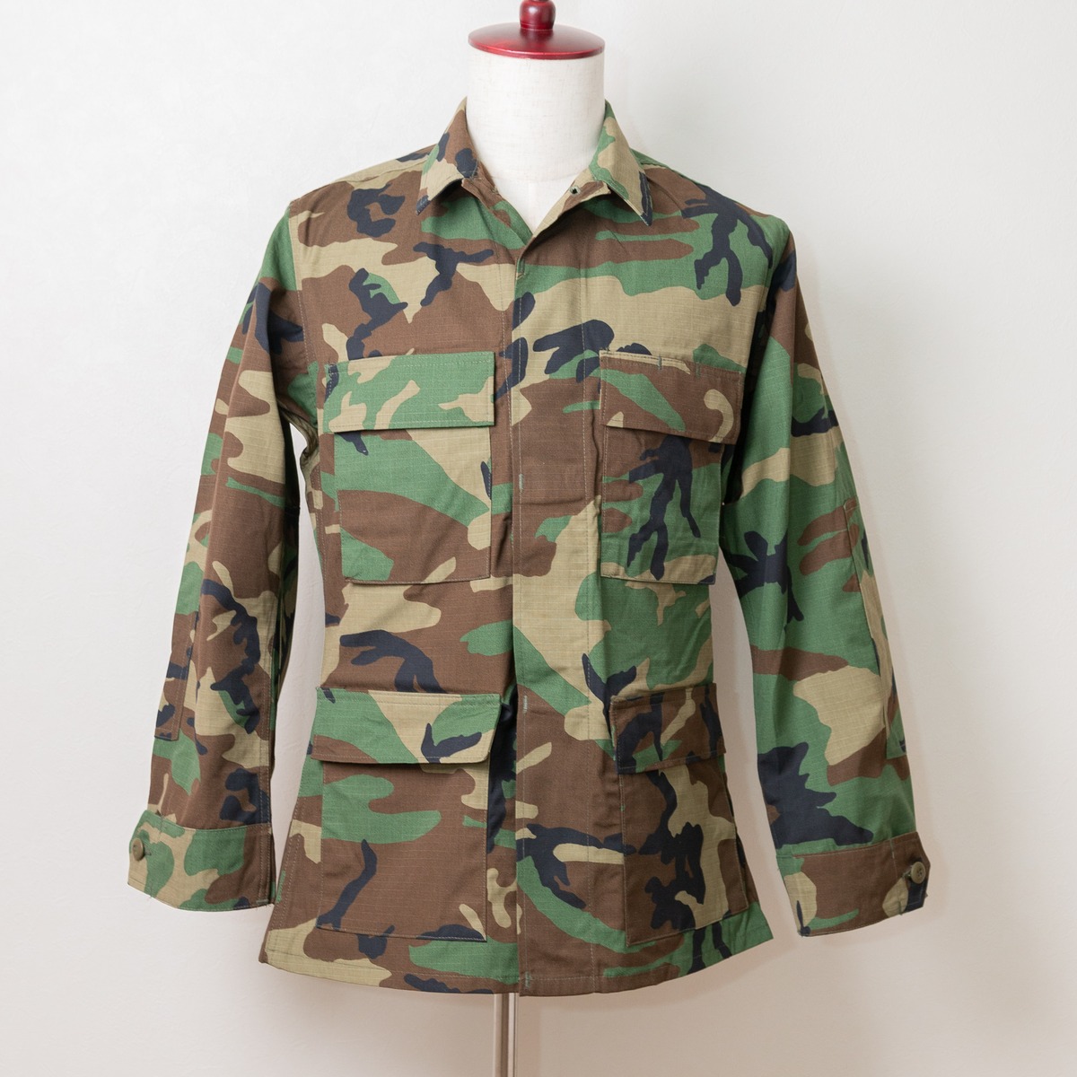 【DEADSTOCK】U.S.Army BDU Jacket "Woodland Pattern" 米軍 実物 BDUジャケット ウッドランド ...