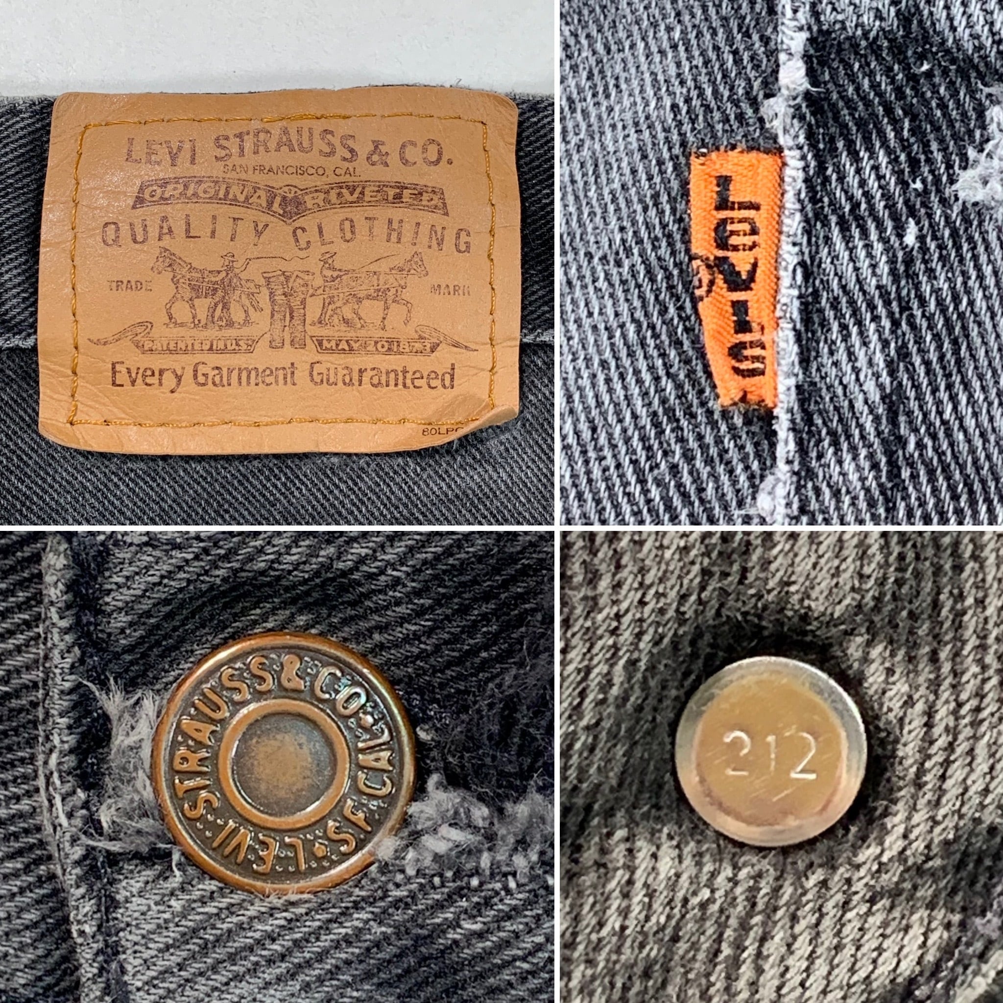 9280 リーバイス 619 ブラックデニム オレンジタブ カナダ製 W31 9280 リーバイス 619 ブラックデニム オレンジタブ カナダ製 W31