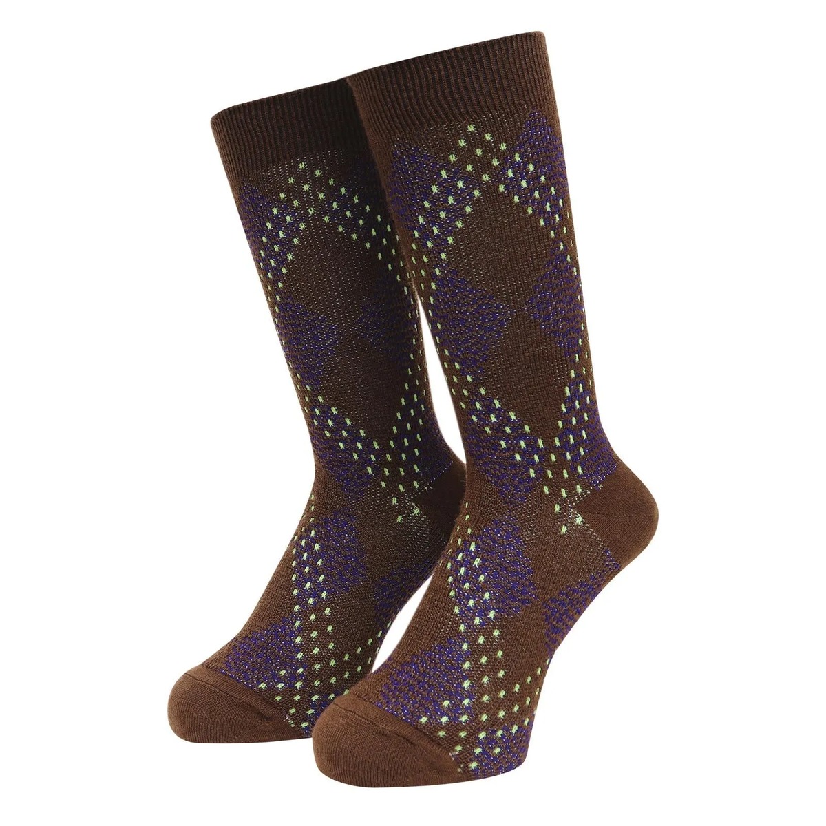 WHIMSY - BIG ARGYLE SOCKS (Brown) | scar store