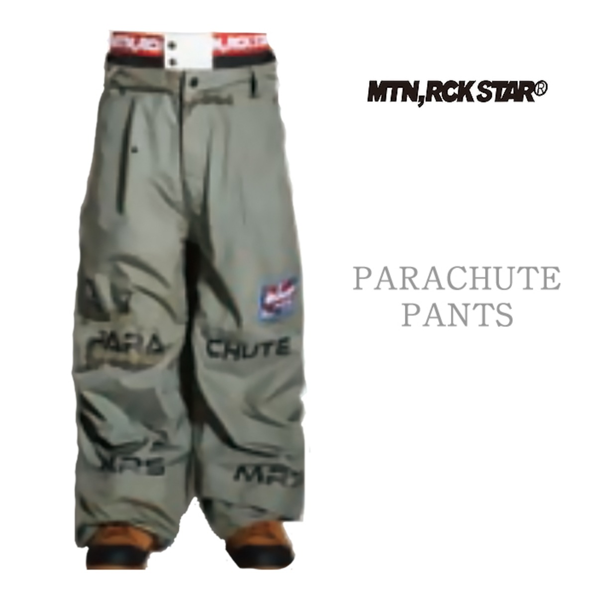 24-25 MTN.RCK STAR? PARACHUTE PANTS ( 2layer fabric )-MILITARY- パラシュート ...