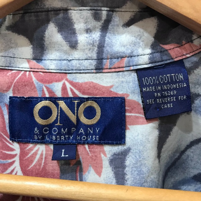 ONO&COMPANY オノカンパニー アロハシャツ L 古着 (1294) | 温古着新