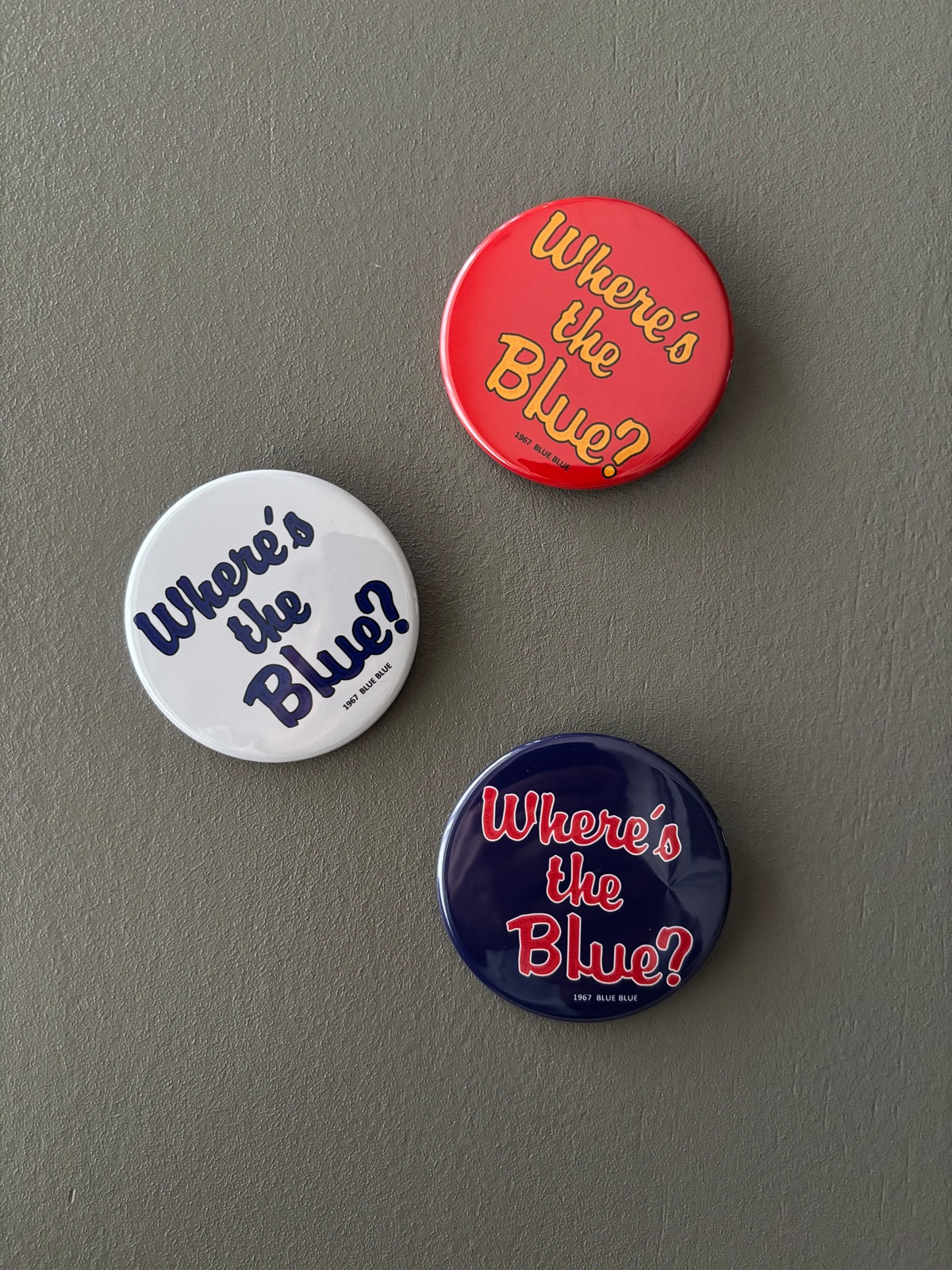 BLUE BLUE【ブルーブルー】Where's the Blue 缶バッジ | SUMMER HOUSE