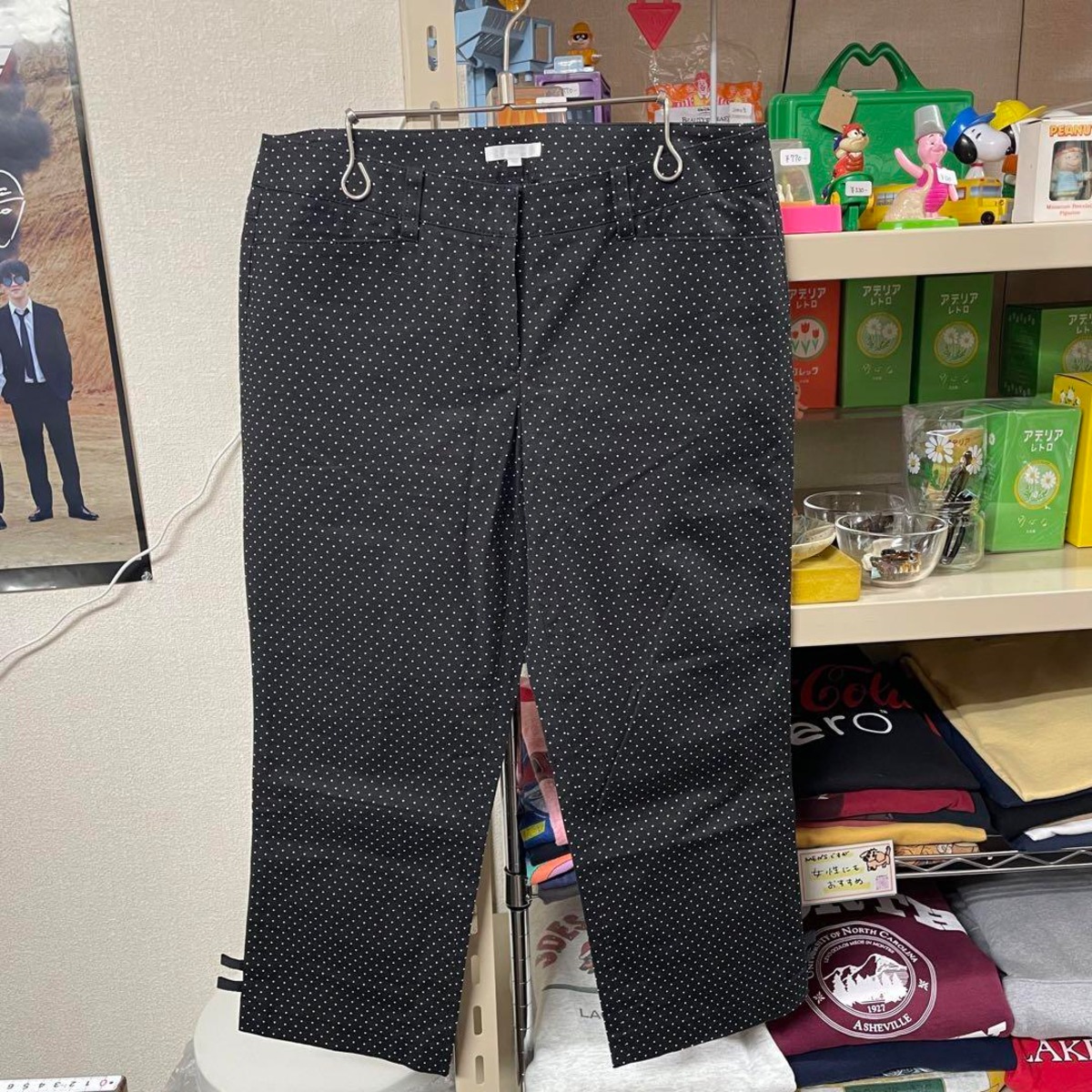 良品 TO BE CHIC トゥービーシック クロップド ドット パンツ ブラック サイズ42 W5R05-344-05 | 古着屋bttf