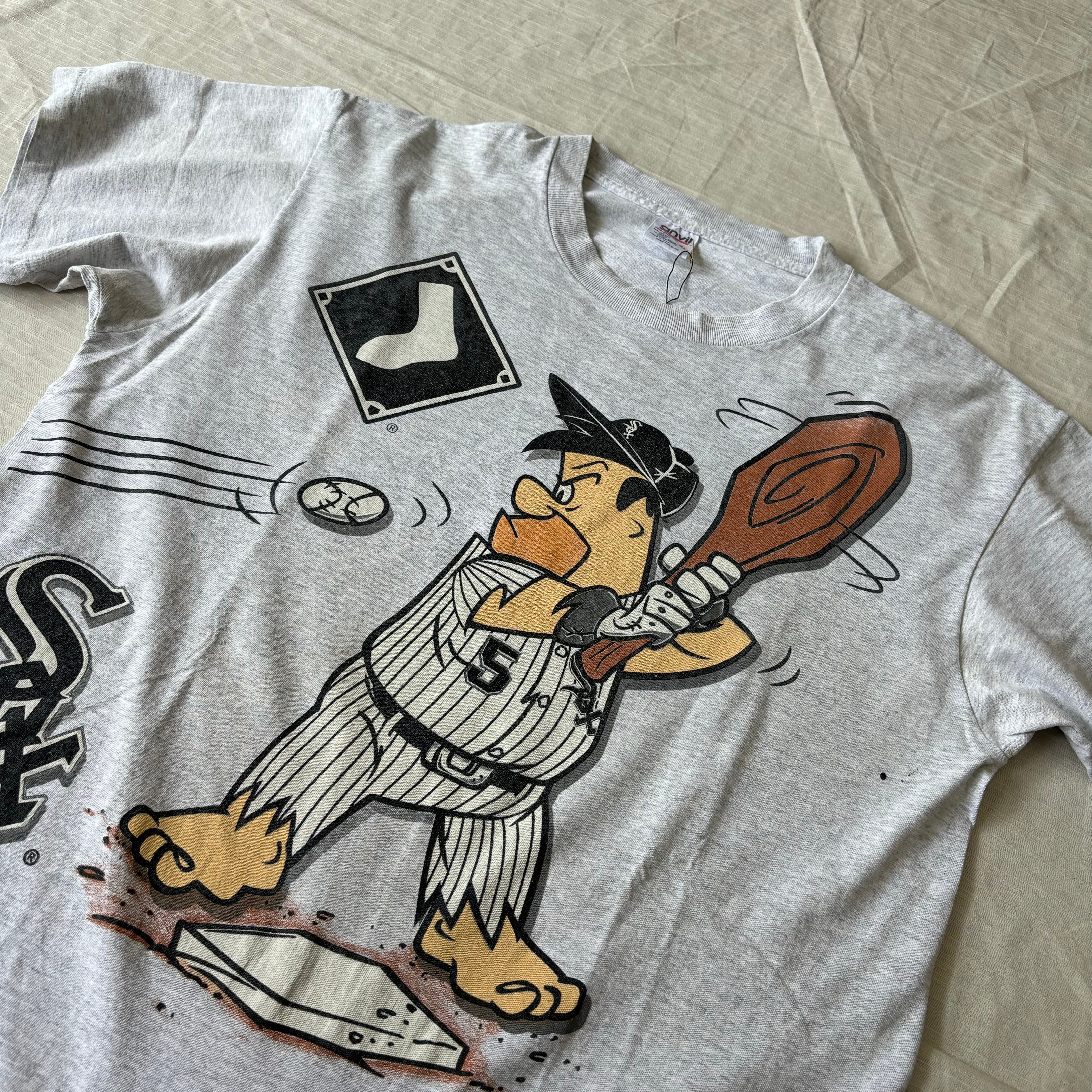 USA製 90's Chicago white Sox/シカゴホワイトソックス 原始家族 USA製 90's Chicago white Sox/シカゴホワイトソックス 原始家族