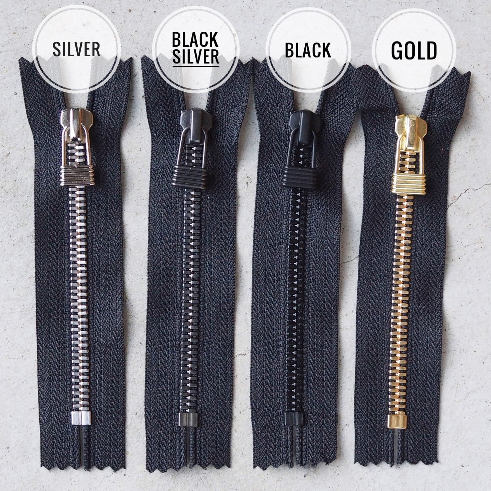 【8hole】Custom Zipper Parts/Black | HOLO WITH