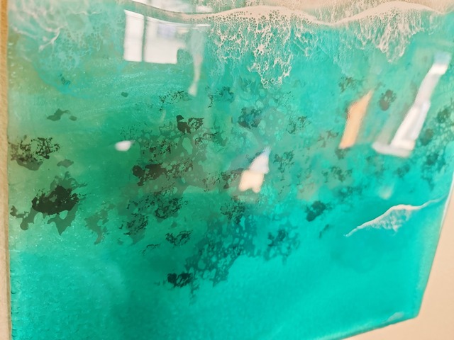 428.オーシャンレジンアート 3連アクリルパネル | Leaf Edgez