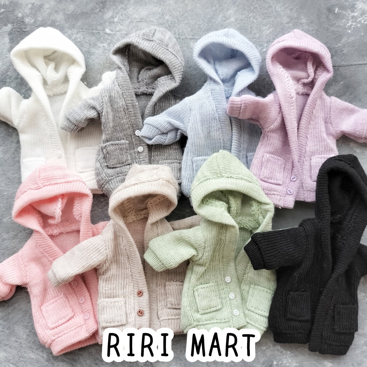 オビツ11 フード付きロングカーディガン ねんどろいどどーる アウター | RIRI MART ～smallclothes～