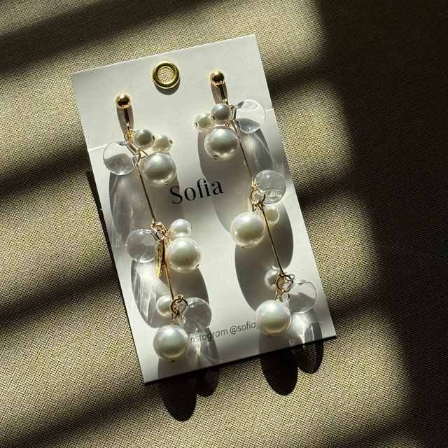 bell pearl pierce / earring (e0469) | Sofia