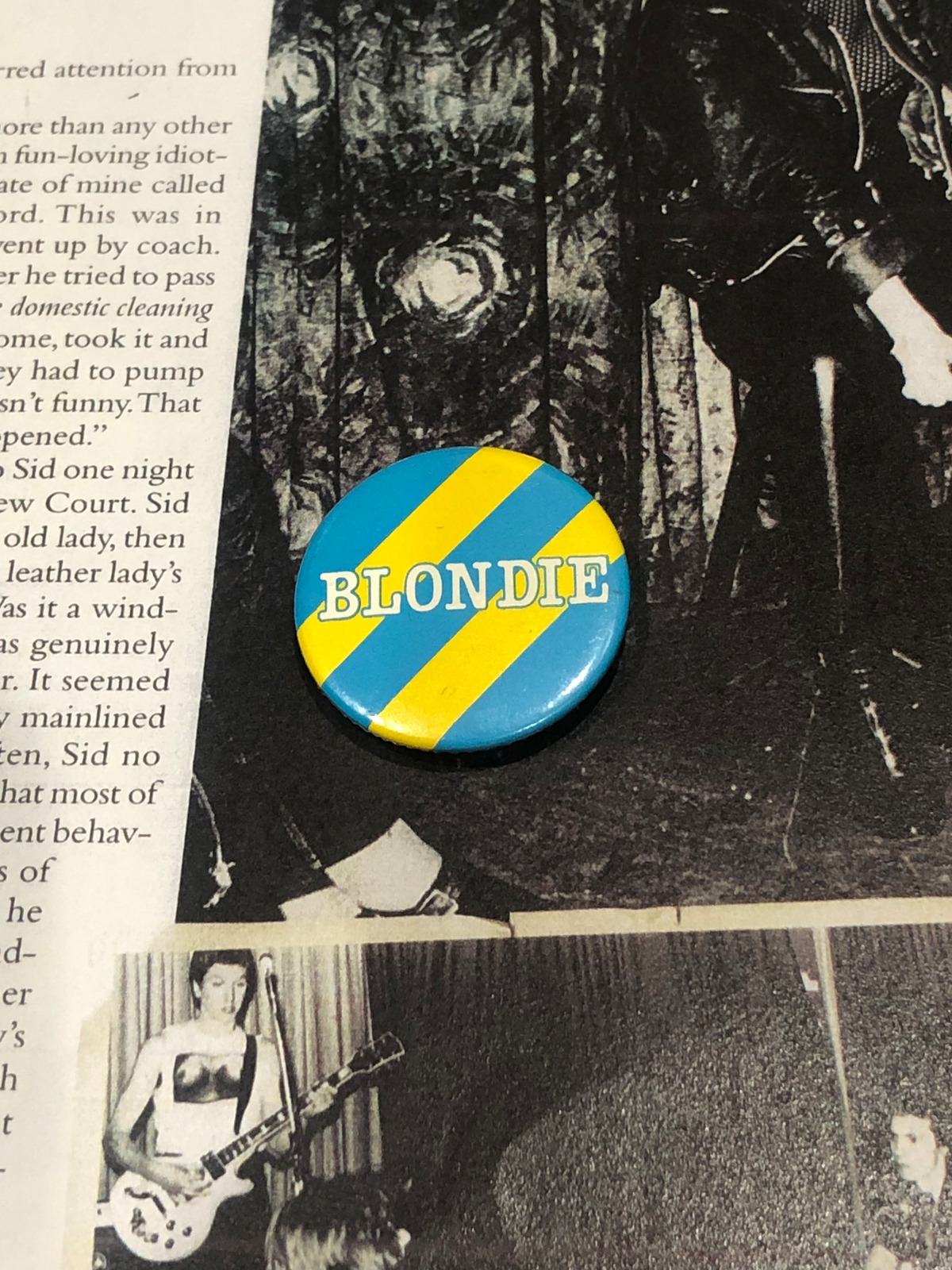 VINTAGE BLONDIE Pin button badge（ヴィンテージ ブロンディ 缶バッジ） | Roots66(R69)