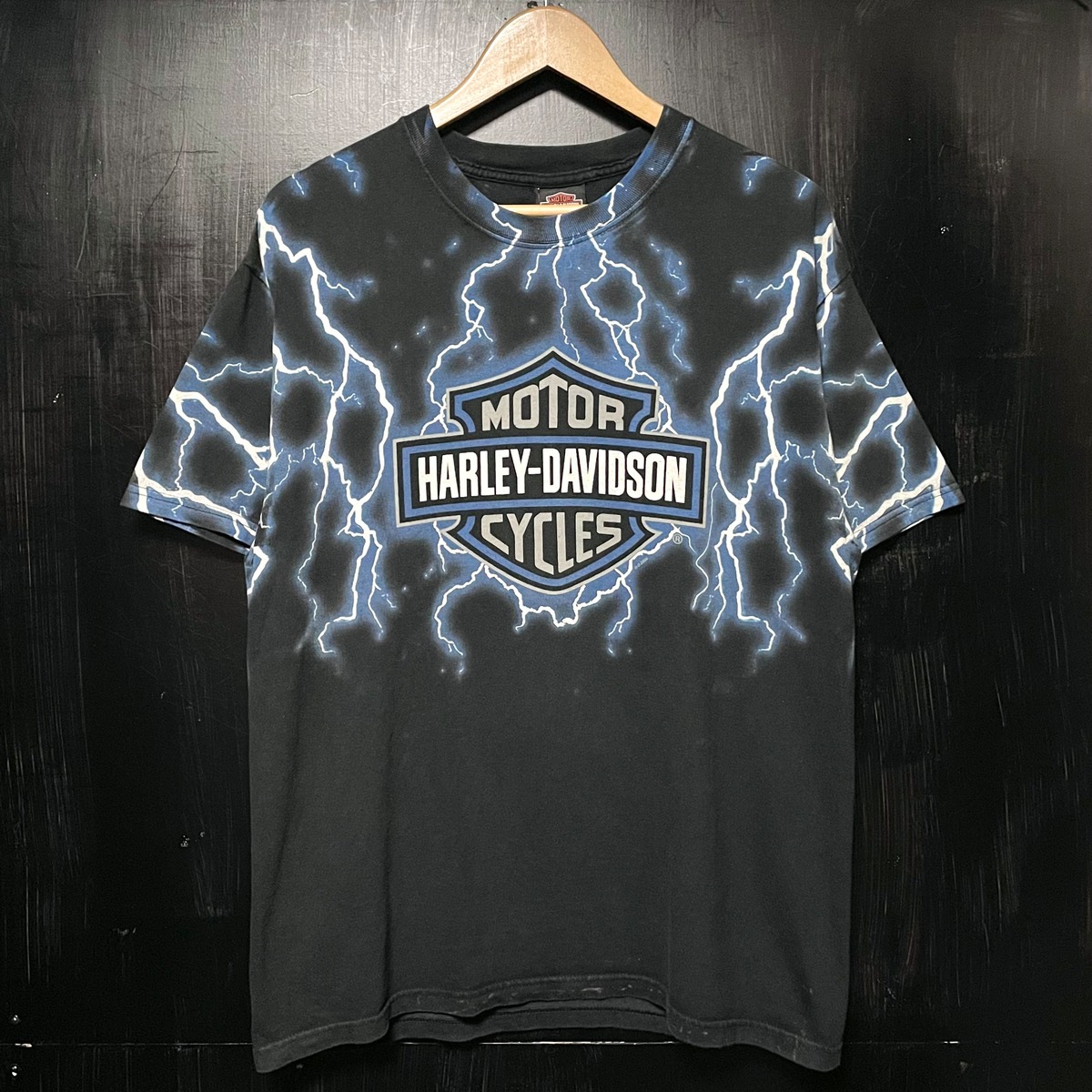 00's / Harley-Davidson Blue Thunder Logo Tee | ASCENT