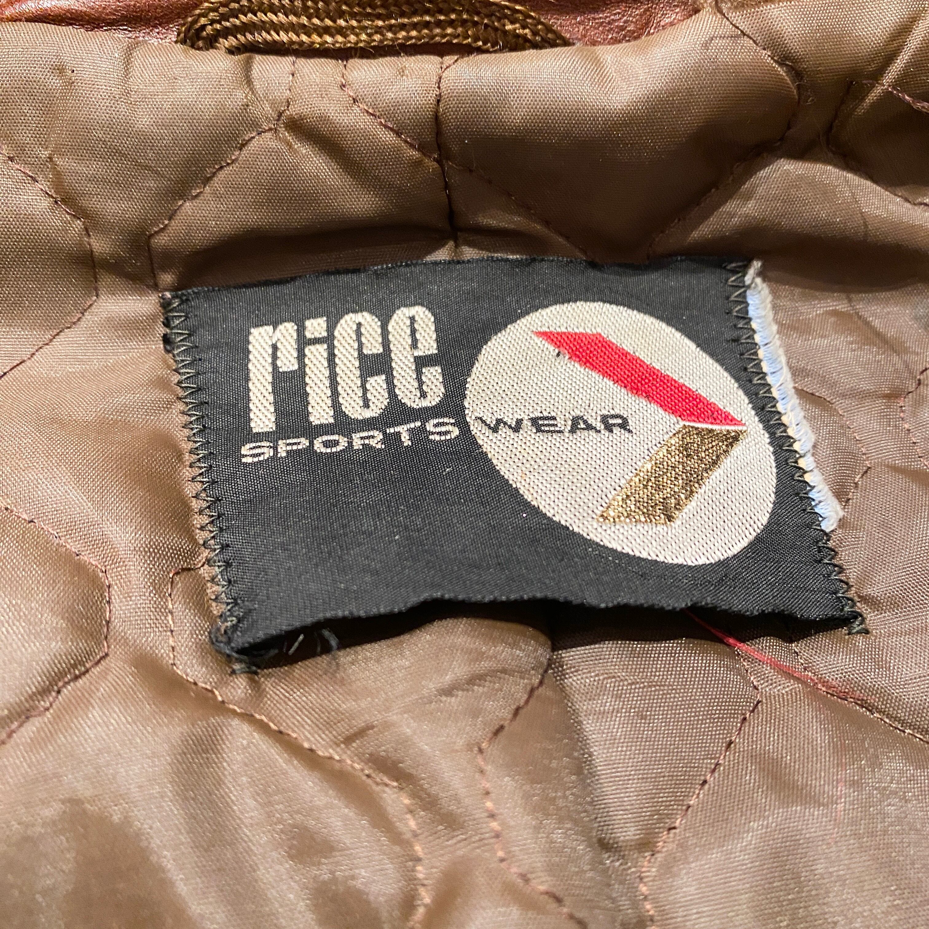 1970s "RICE" LEATHER JACKET BROWN | safarionline
