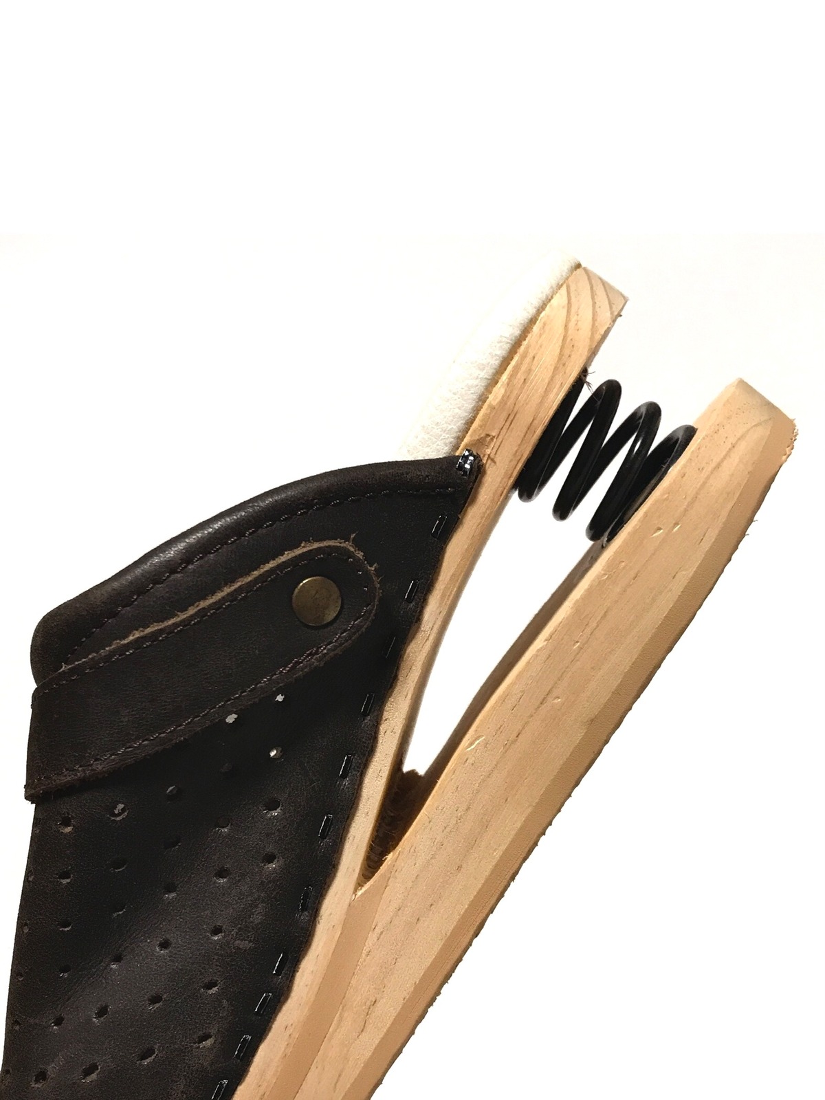 J.RUBIO Spring×Wood Sole Design Crazy Sabo / Punching BRW | ETRAK