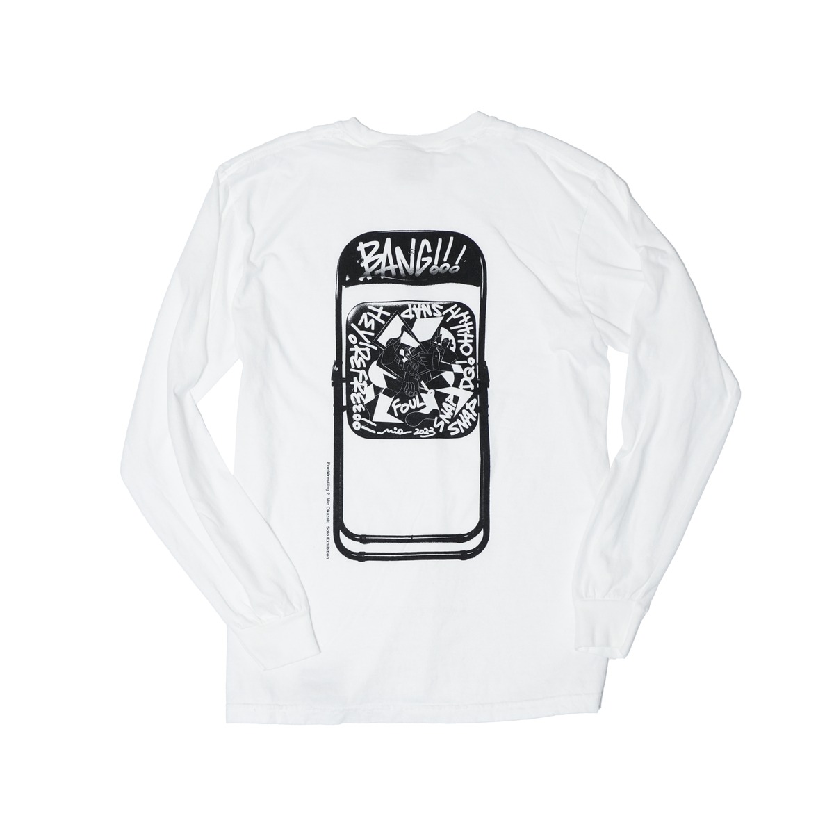 Steel Chair Shot T-shirts [White] | MIO OKAZAKI ONLINE STORE