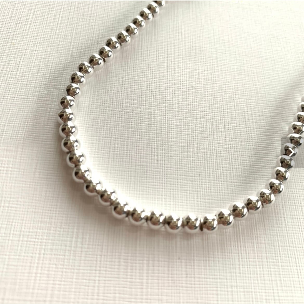 Small silver ball necklace | Cheri mer closet