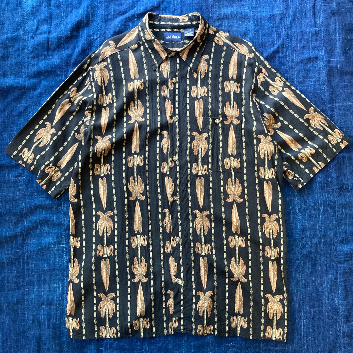 puritan all over pattern rayon S/S shirt | in bloom vintage & used clothing