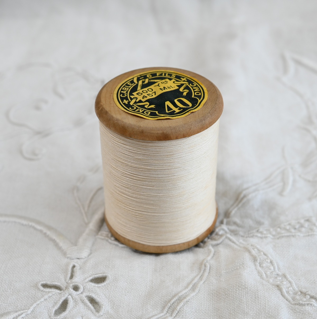 アンティーク DMC Cable 大 ＃40 白 | Antique Mercerie