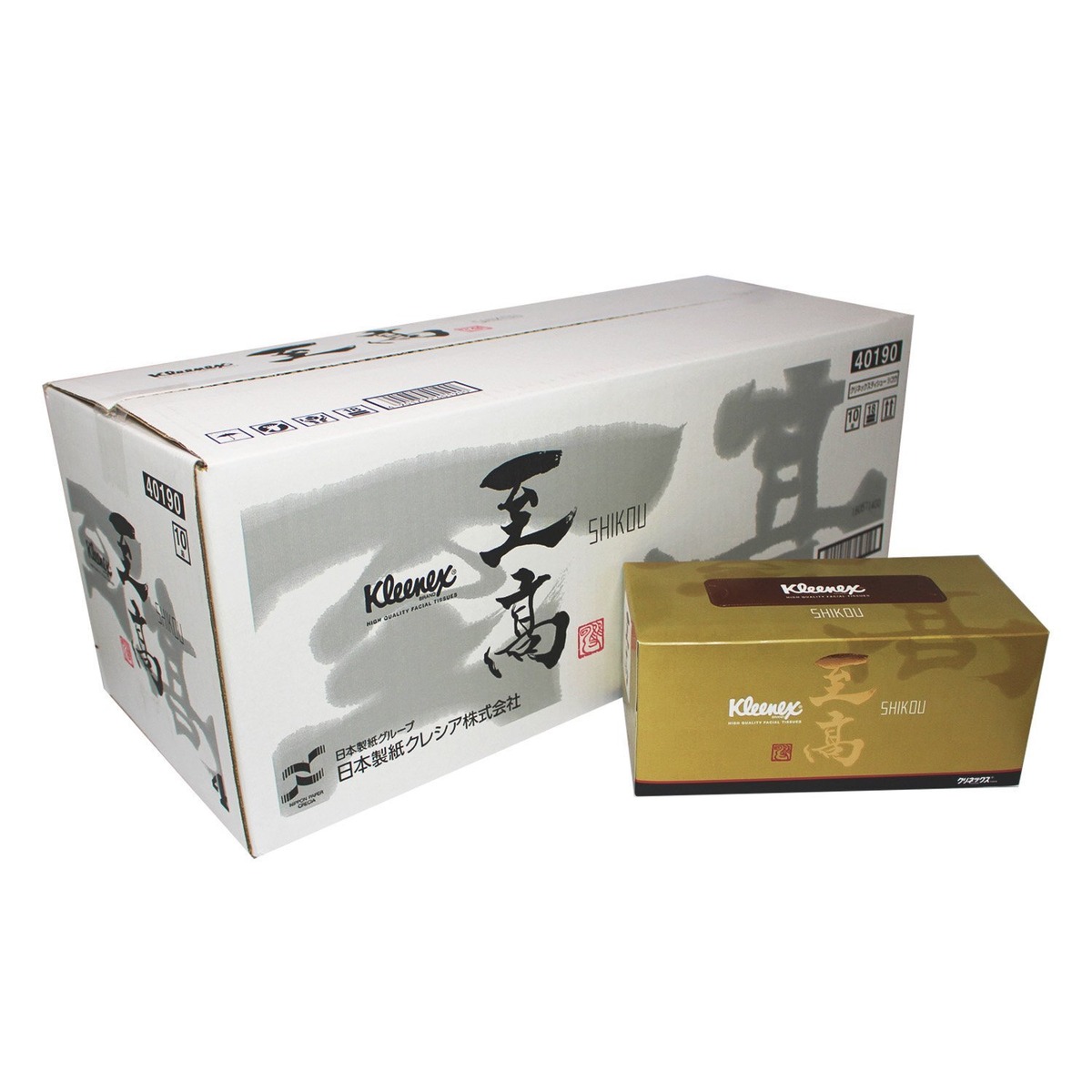 【ケース販売】 クリネックス ティシュー 至高 3枚重ね 480枚(160組) ×10箱入り | loop0707