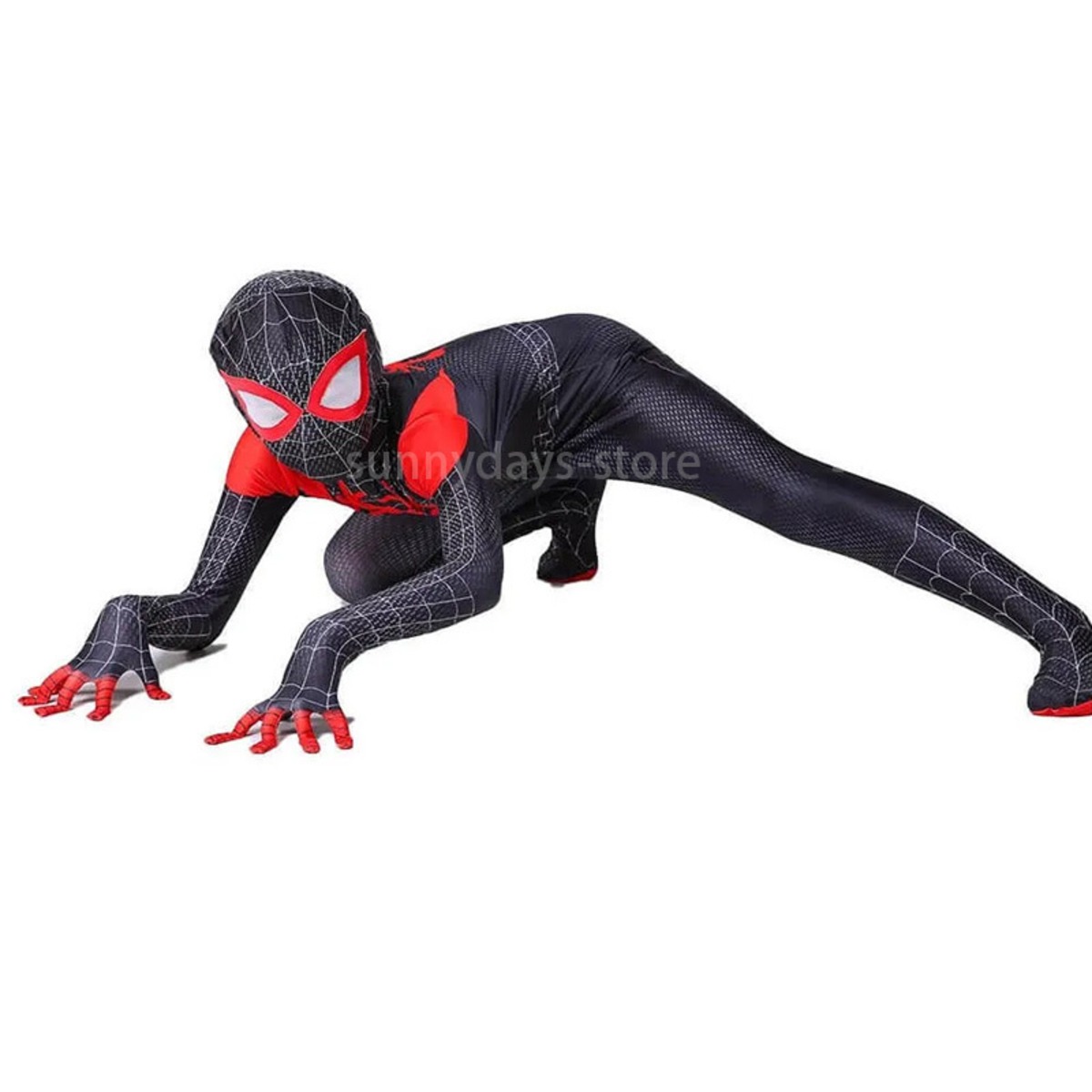スパイダーマン 風 マイルズ モラレス 子供 コスプレ ハロウィン クリスマス spiderman 風 コスプレ衣装 ジャンプスーツ コスチューム 人気 プレゼント マーベル 風 クリスマス ...