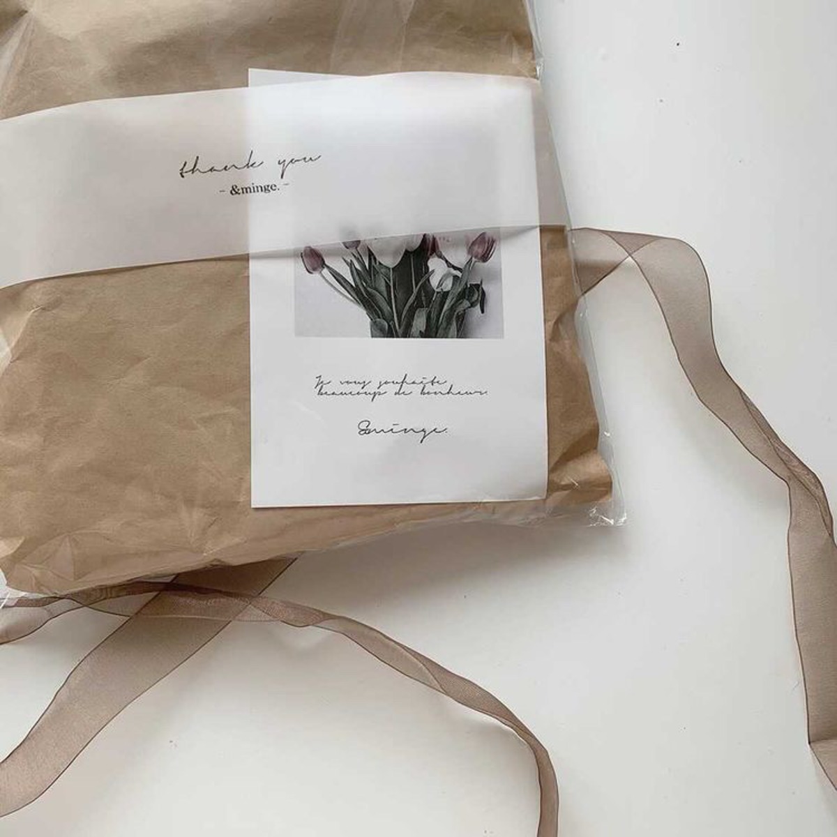 ¥0 wrapping | & minge.