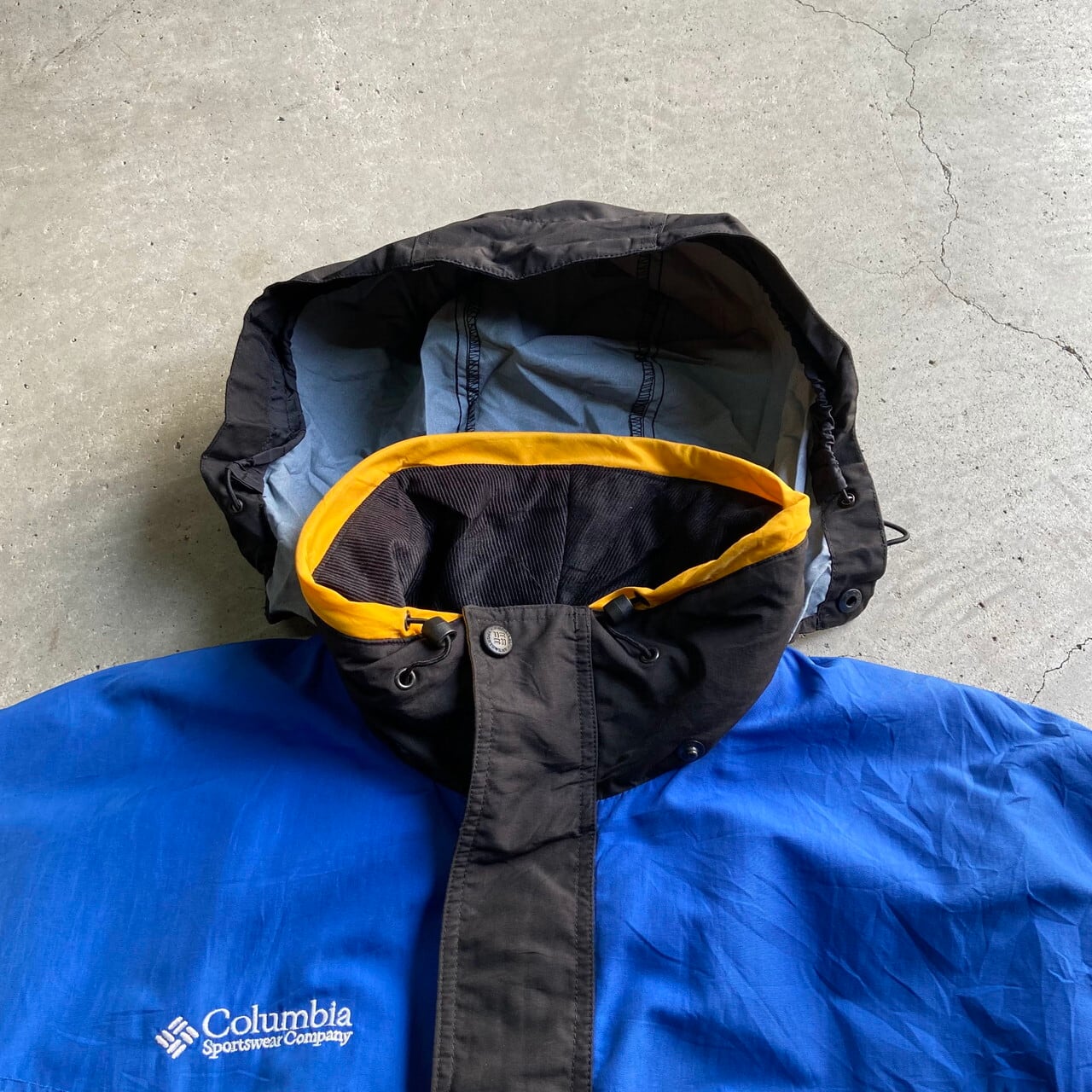 グッドカラー 90年代 Columbia コロンビア TECTONITE ハイネック マウンテンパーカー メンズXL相当 古着 90s ...