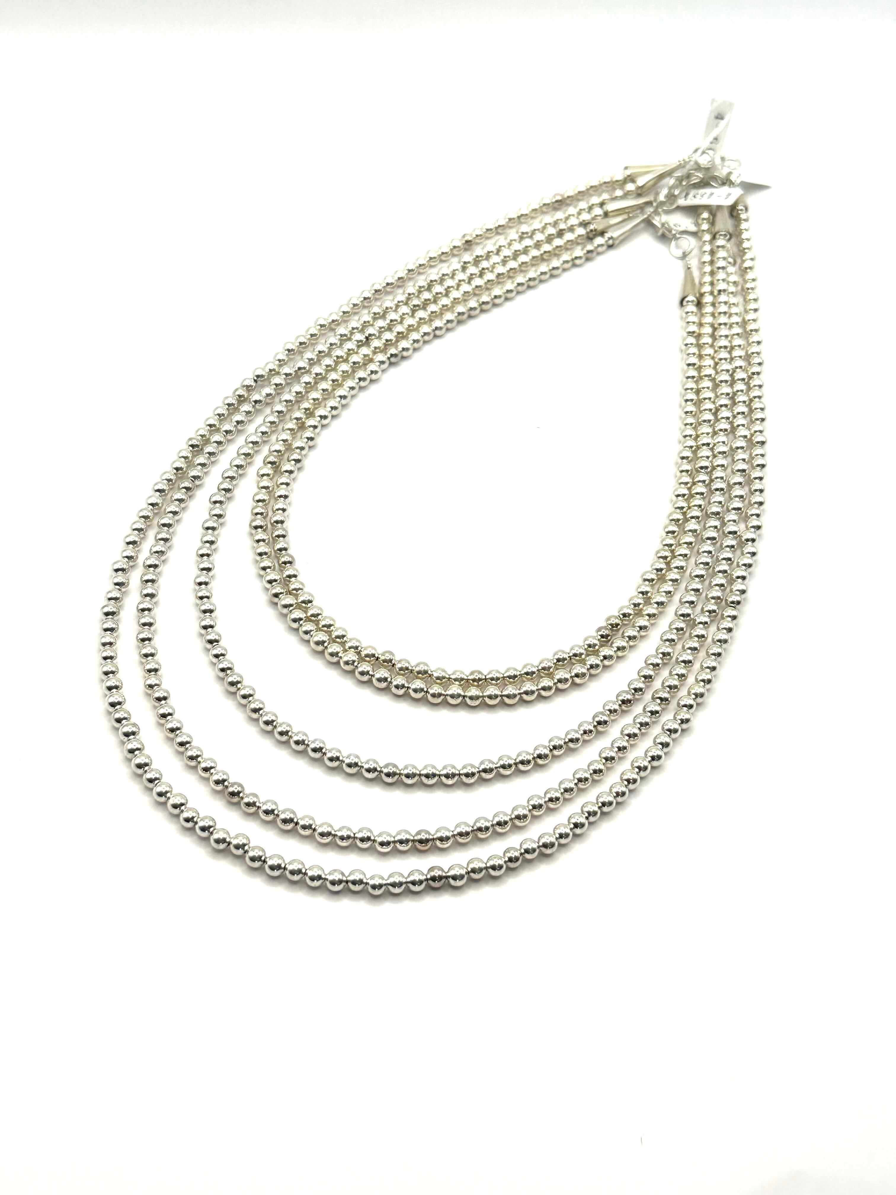 Ericka Nicolas Begay Navajo Pearl Shiney 4mm / 45cm（ペンダントTOPは別売） | OLD HANNNA