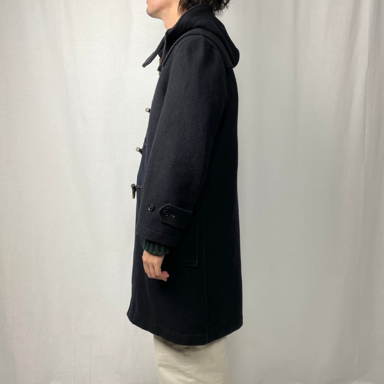 60年代 英国製 GLOVERALL グローバーオール メルトンダッフルコート ウールコート メンズM相当 古着 60s ヴィンテージ VINTAGE フード付き 紺色【コート】/ネイビー ...