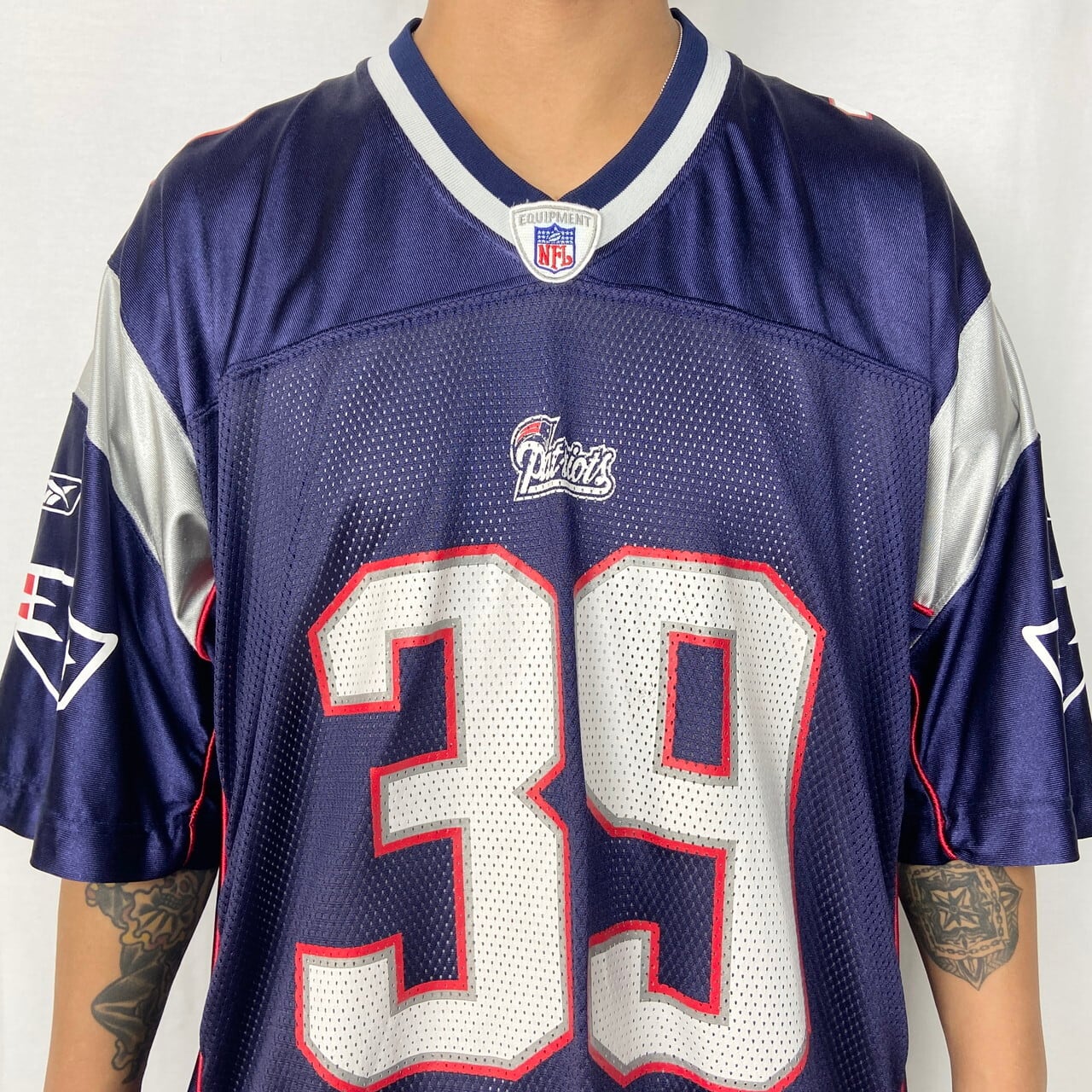 NFL ニューイングランド・ペイトリオッツ メッシュ ユニフォーム メンズXL 古着 New England Patriots Reebok ...