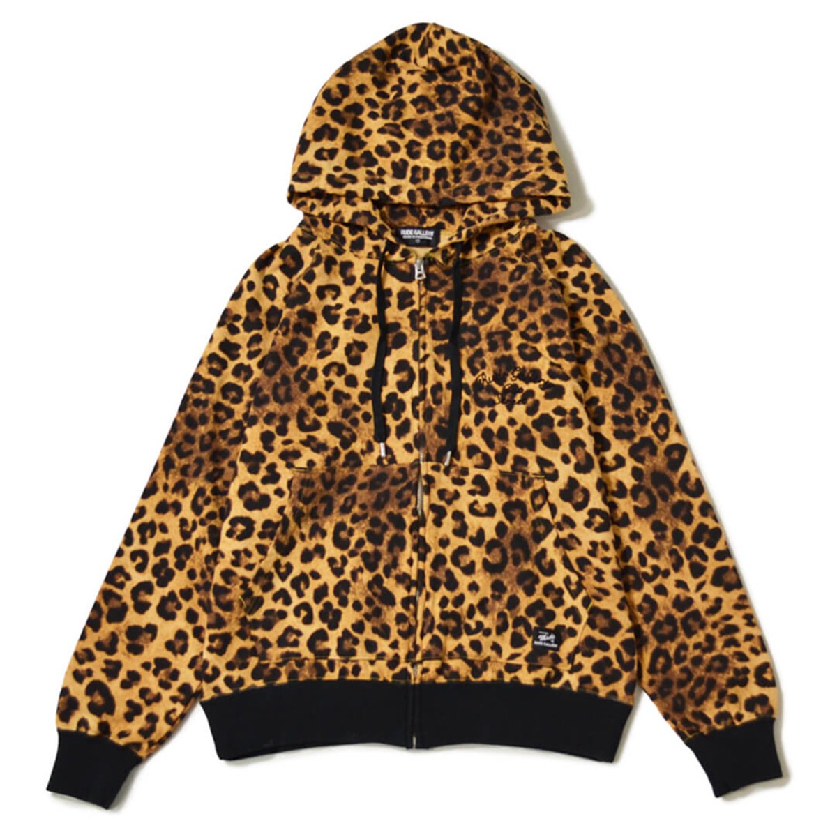 SCRIPT ZIP HOODIE - LEOPARD / RUDE GALLERY | CROSS ROAD BLUES