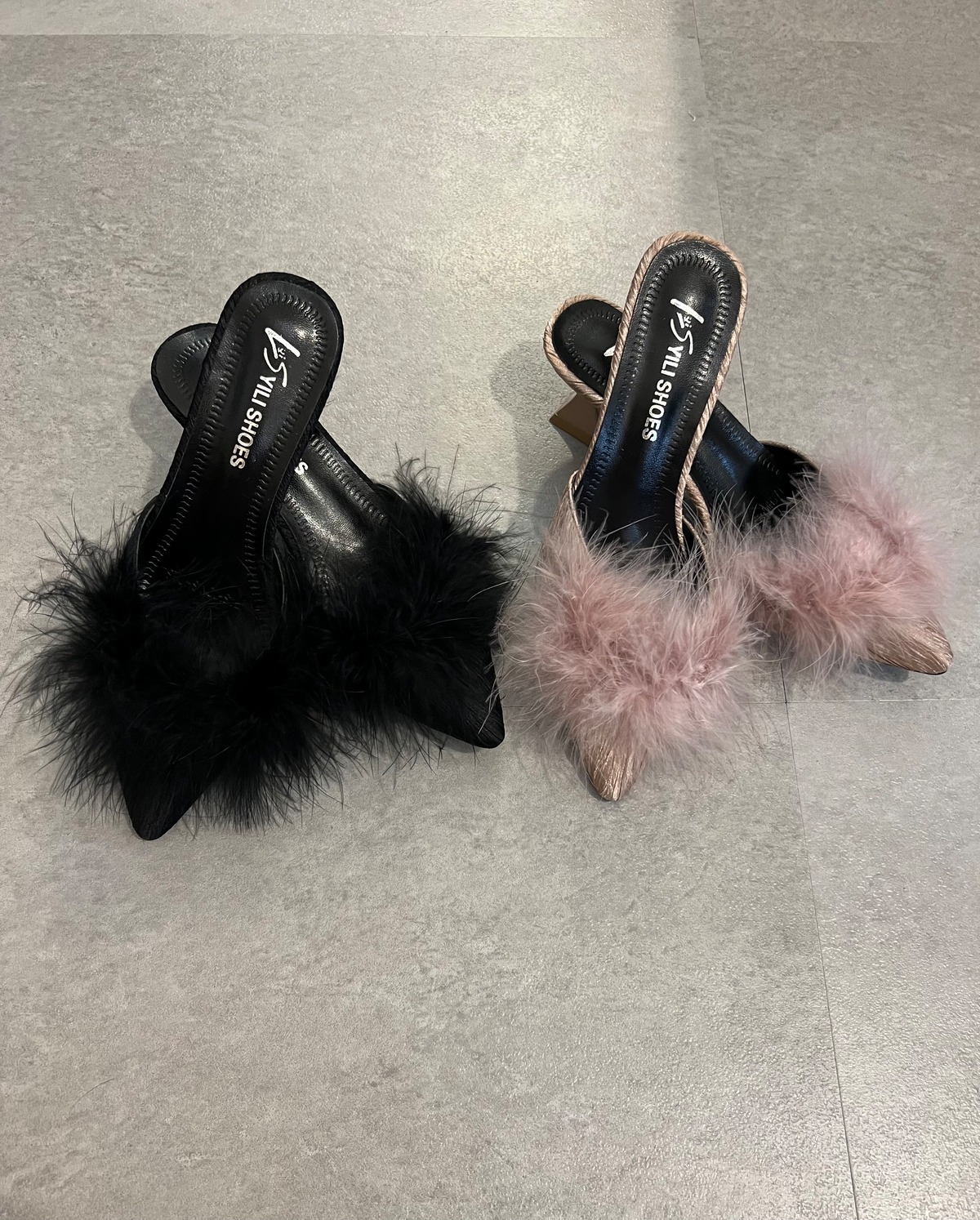 feather design mule | Ludique