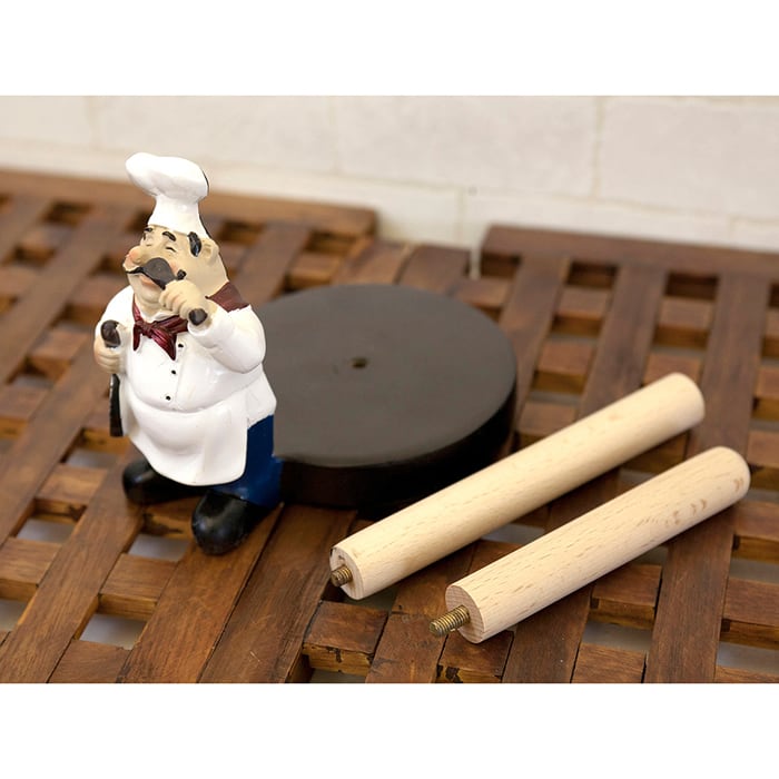 ワインボトルホルダー ＆ キッチンペーパーホルダー B23-063 （ワインボトル ワインホルダー ボトルホルダー ワイン キッチンペーパー コック シェフ 料理人 キッチン雑貨 インテリア ...