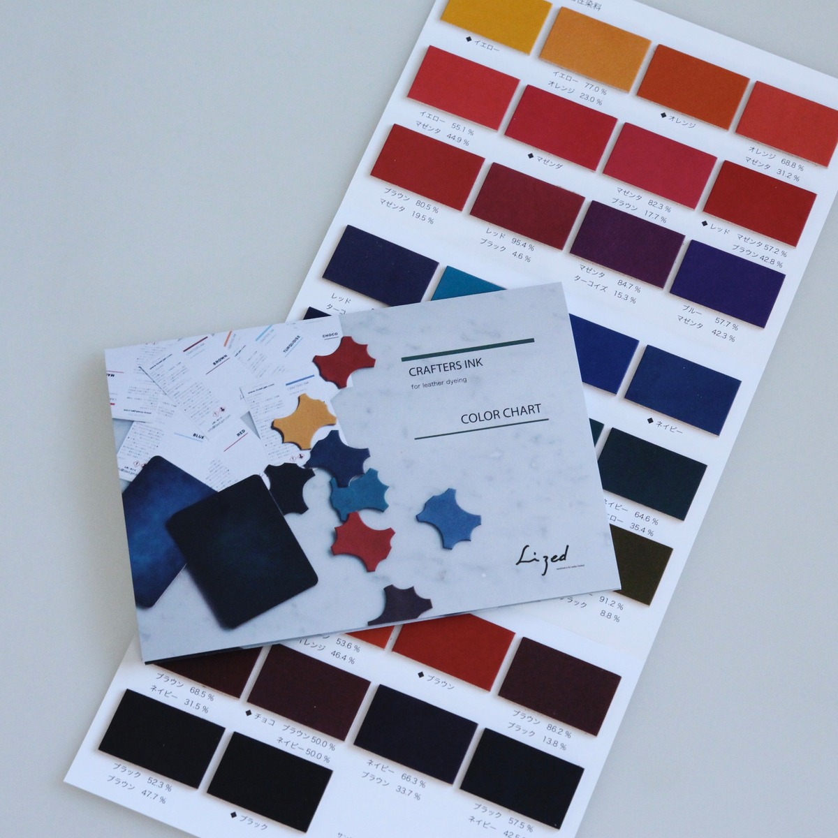 【染料調色データ】CRAFTERS INK Color Chart | Lized