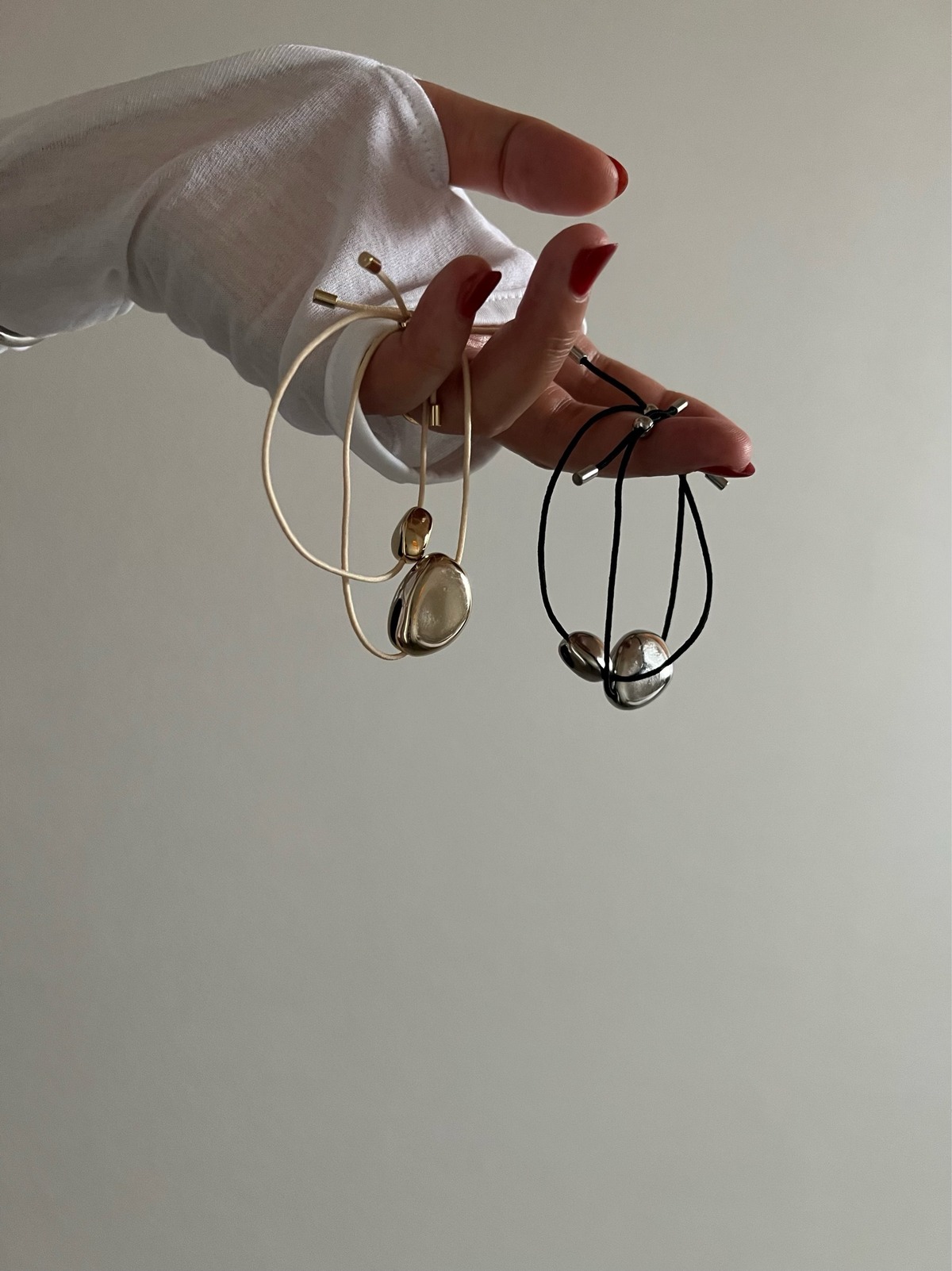 メタルビーンズヘアゴム／2個set | NURAPI