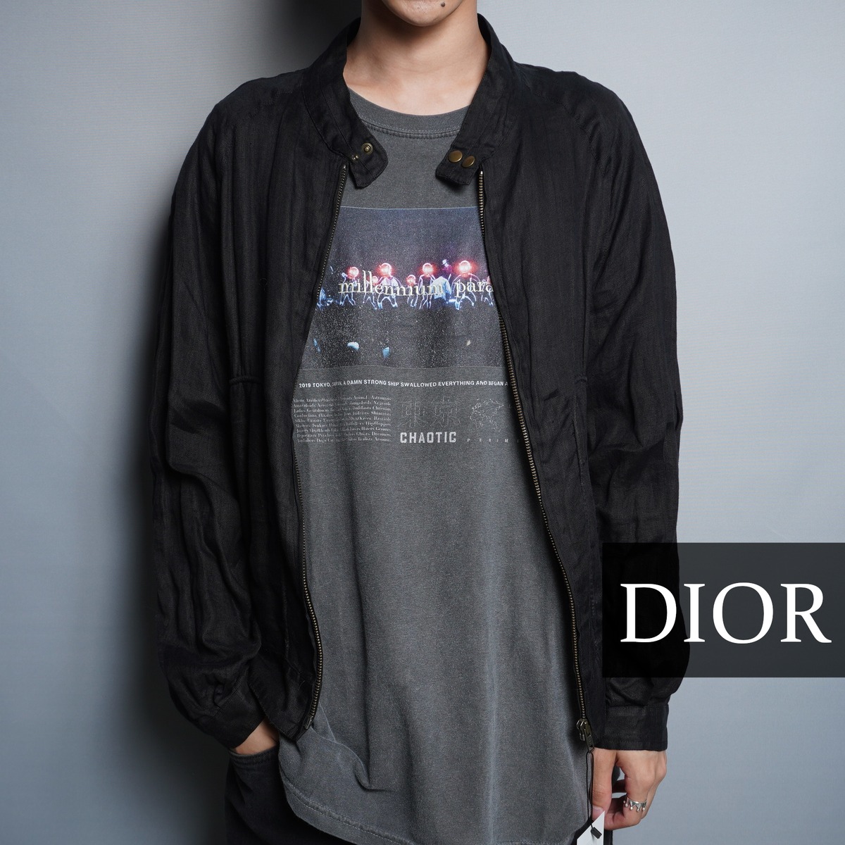 【Christian Dior Monsieur】クリスチャンディオール スイングトップ Linen100% M Size B1 | ブランド ...