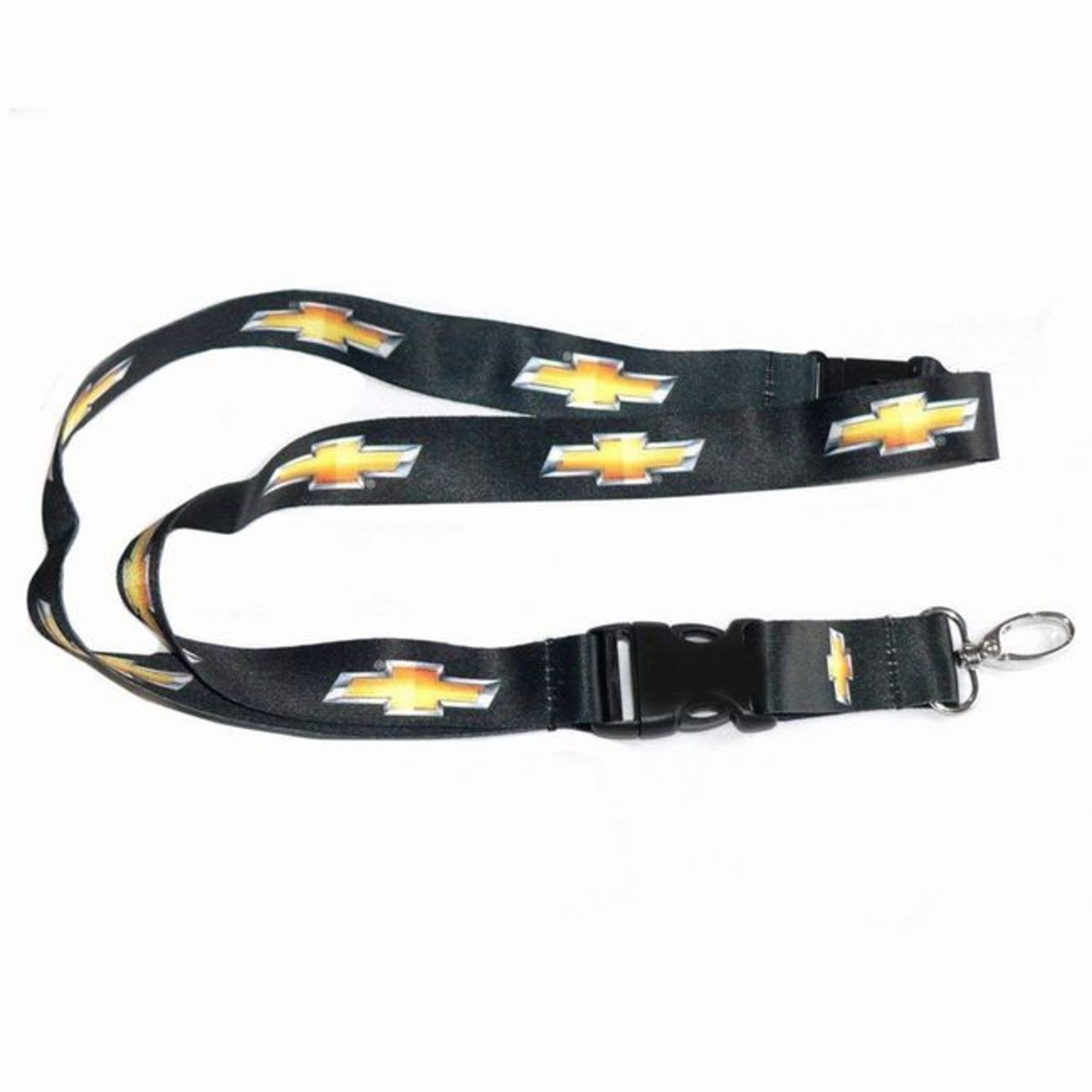 CHEVROLET Lanyard シボレー ランヤード ネックストラップ アメ車 カスタム アメリカ ブラック エンブレム ロゴ【クロネコ ...