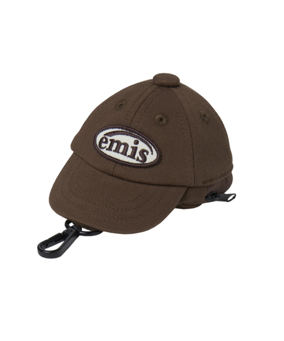 [EMIS]BALL CAP POUCH KEYRING(BROWN) | IN-LINES