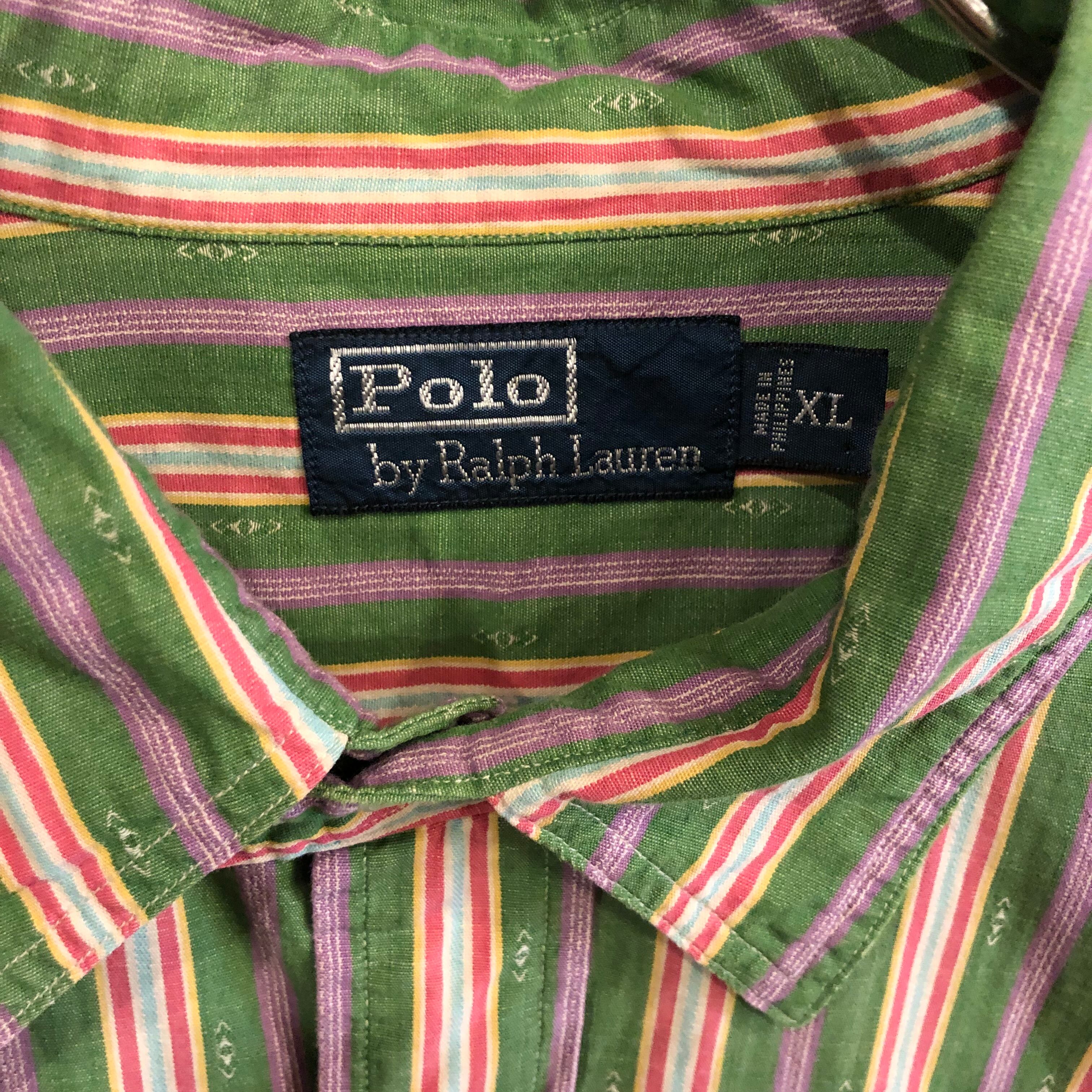 90s Polo by Ralph Lauren L/S Stripe Shirt | VOSTOK