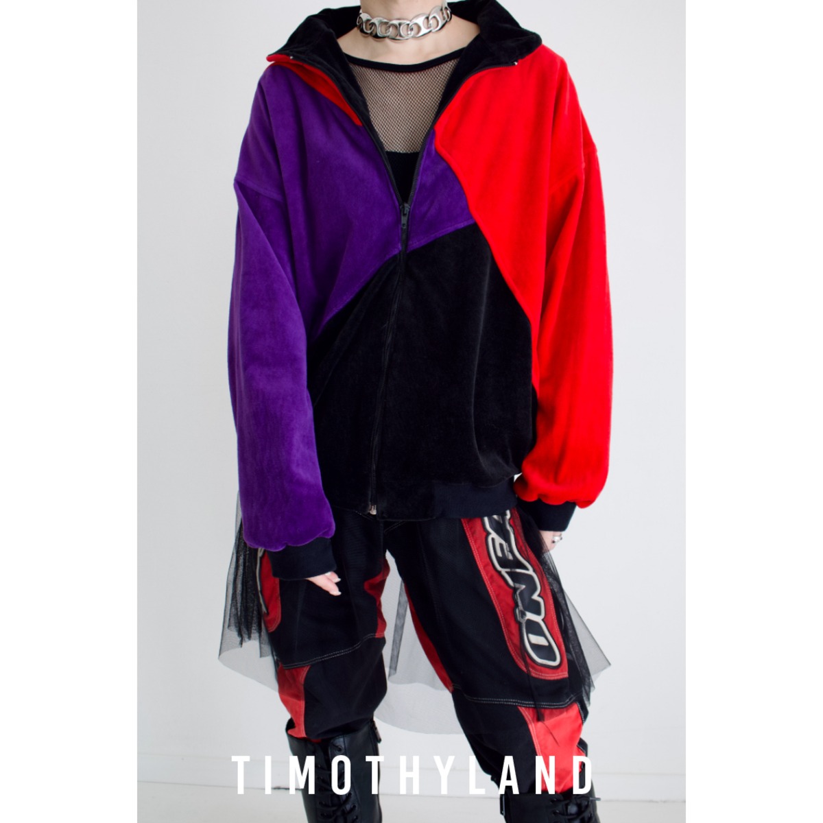 80～90's MADE IN USA Velvet Track jacket | Timothy Land