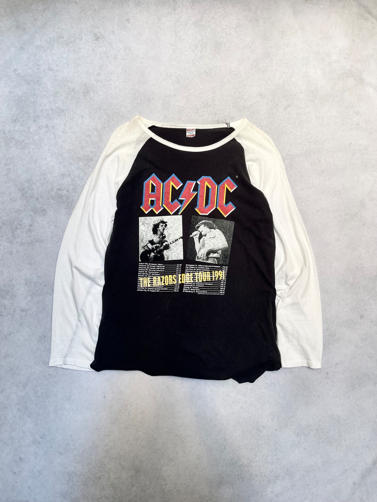 AC/DC 】 バンドTシャツ ラグランTシャツ L | 古着屋DIGDIG