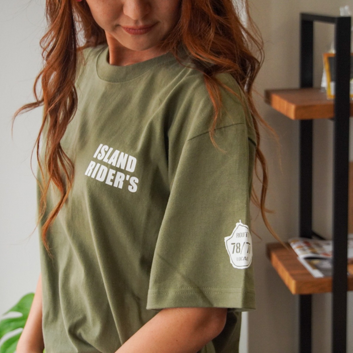 【送料込】屋久島ライダーTシャツ カーキ | Shelly coco -シェリーココ-