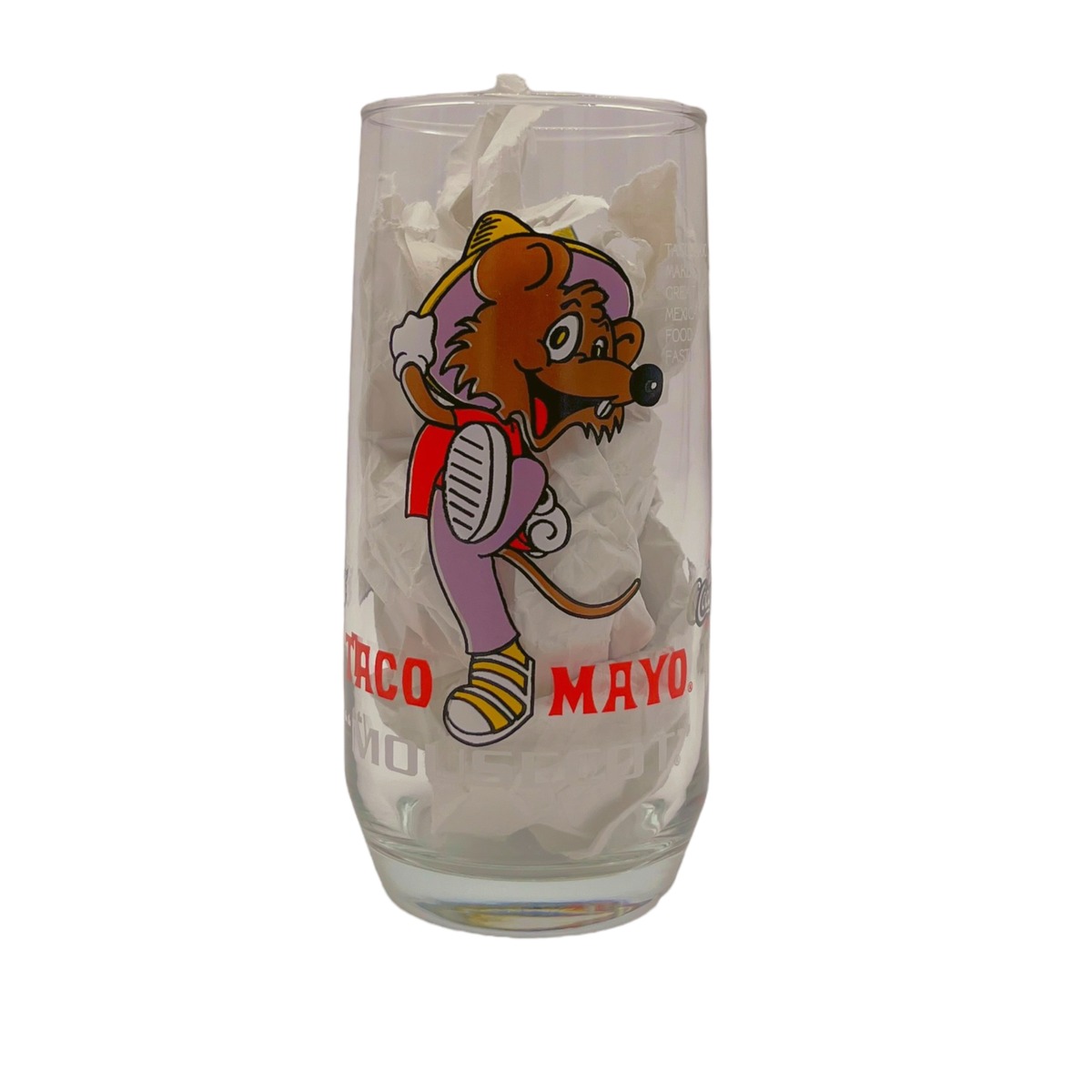 【グラス】80s " Coca Cola - Taco Mayo " ビンテージグラス キャラクター | OLD GOLDヴィンテージキャップ