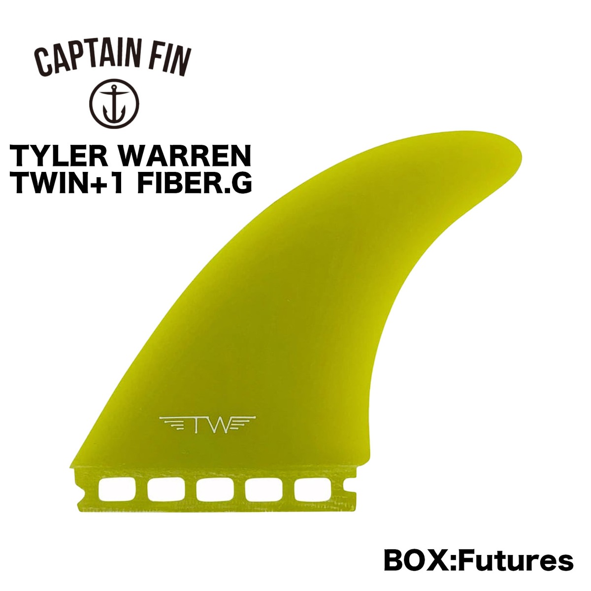 CAPTAIN FIN キャプテンフィン TYLER WARREN TWIN + TRAILER FIBER GLASS ツインスタビ ...