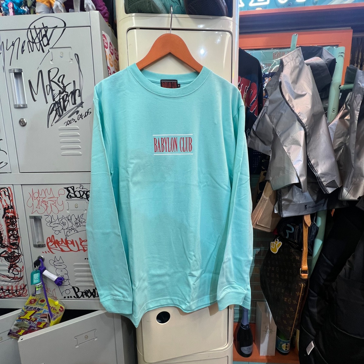 BABYLON CLUB LOGO L/S TEE -TIFFANY- | babylonclub