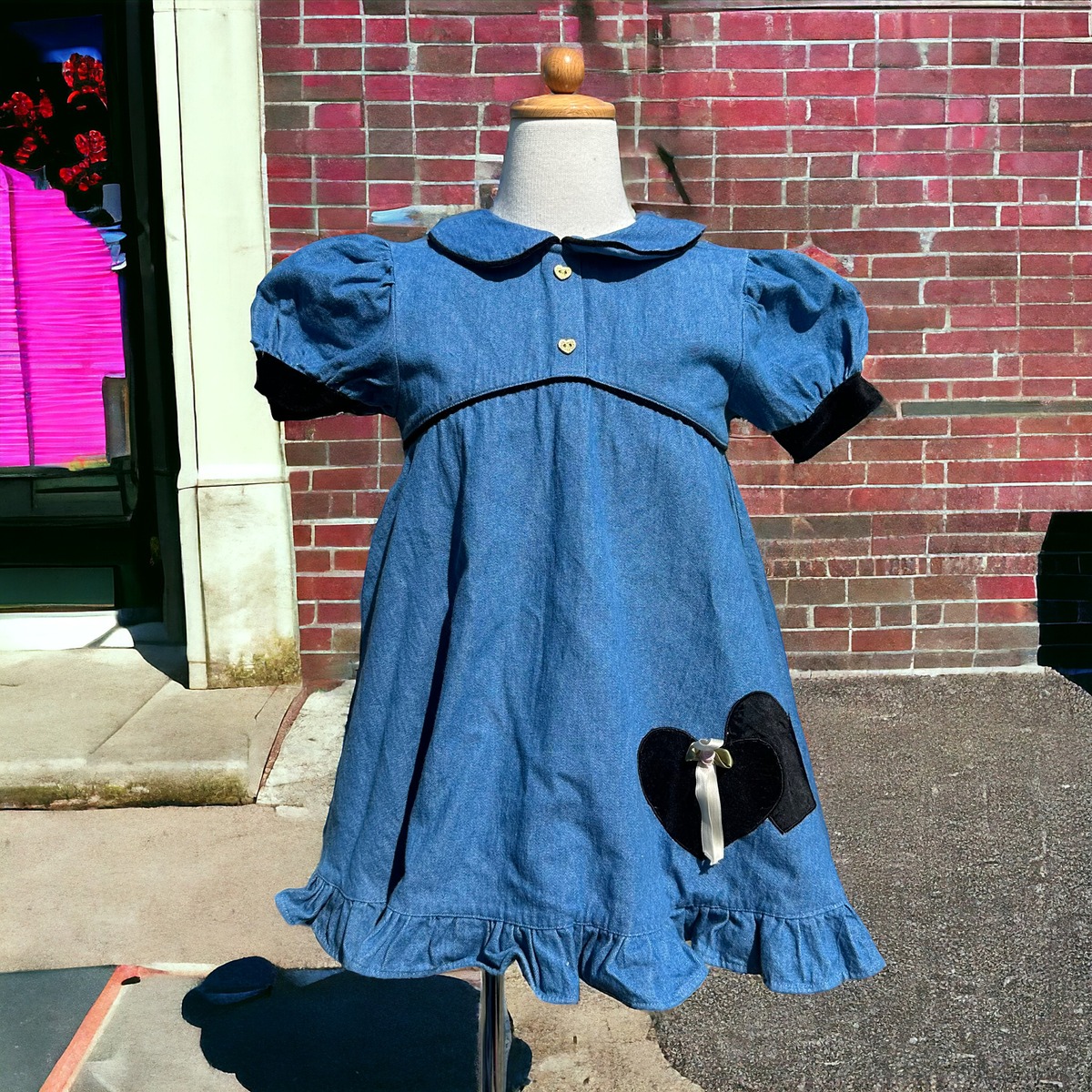 【KIDS】Allison Ann denim&velours one-piece size:4T 4歳前後 | R.I.M ...