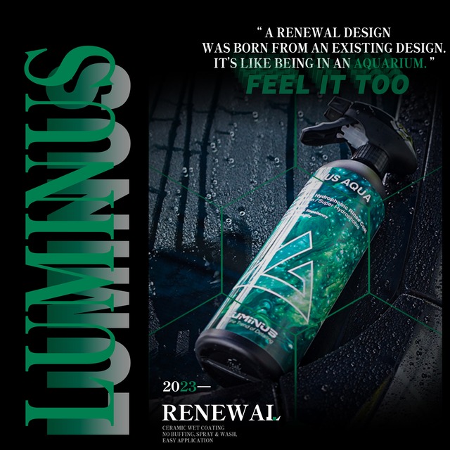 【湿式コーティング】LUMINUS AQUA DIRECT 500ml | KYOTO DETAIL online shop