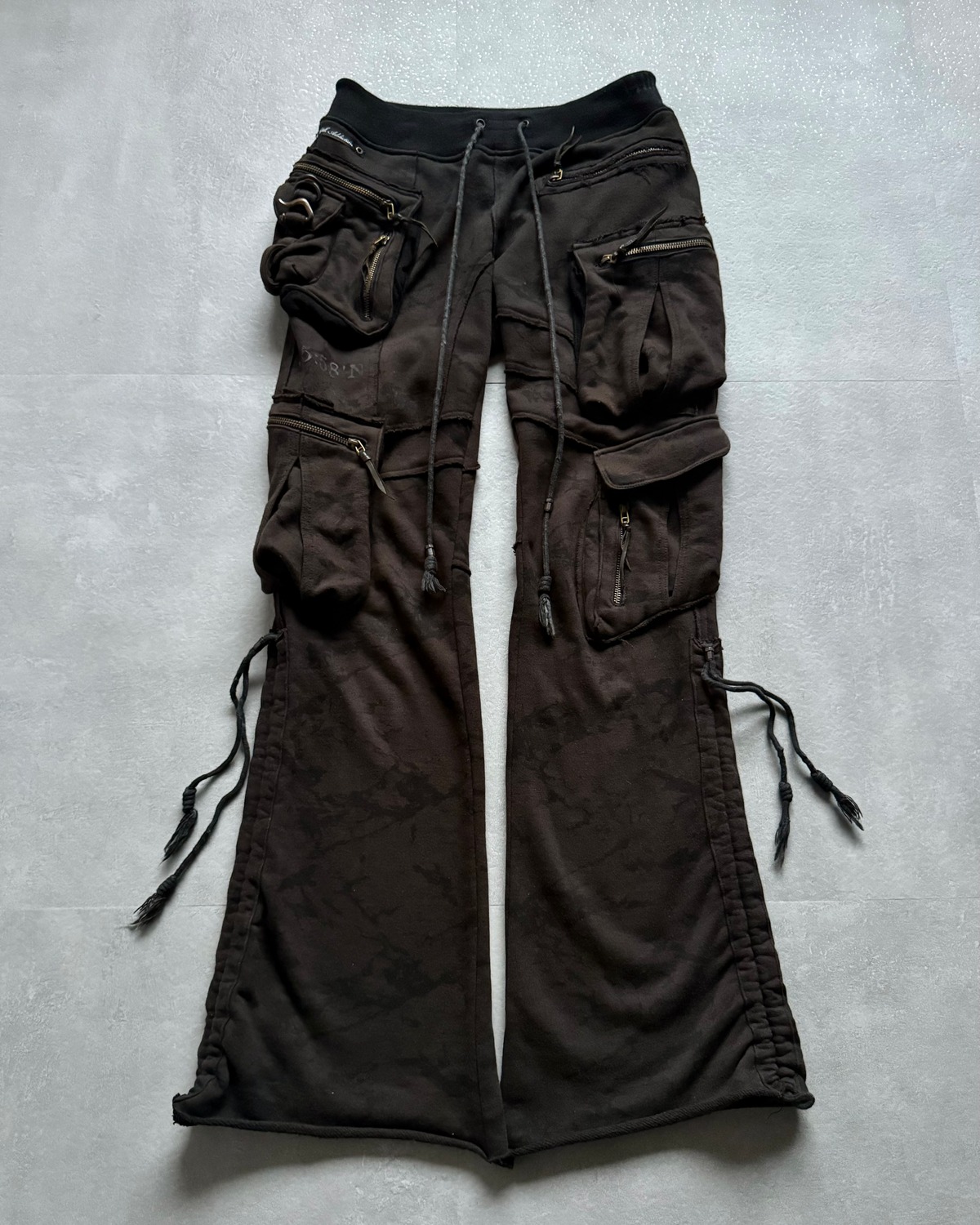 14th addiction flared sweat cargo pants | ether