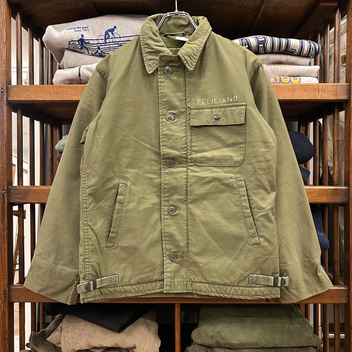 【ステンシル】~70’s U.S.Navy A-2 Deck Jacket | spike osu